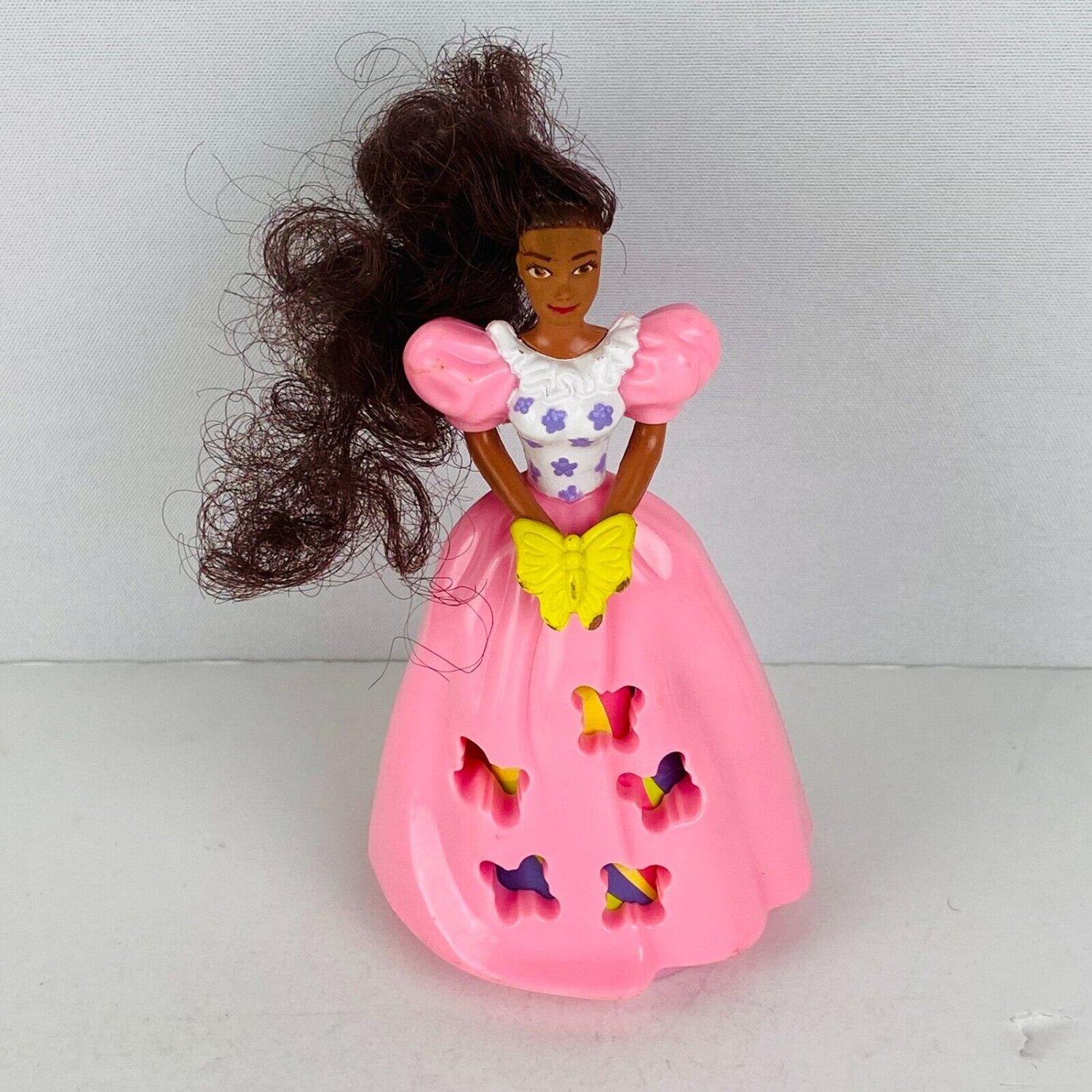 Barbie 1994 Mattel Pink African American Small Plastic Doll Twists