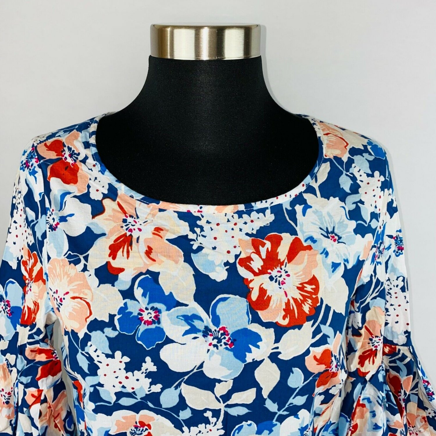 Jane & Delancey Womens XS Colorful Summer Floral Print Top Bell Flare ...