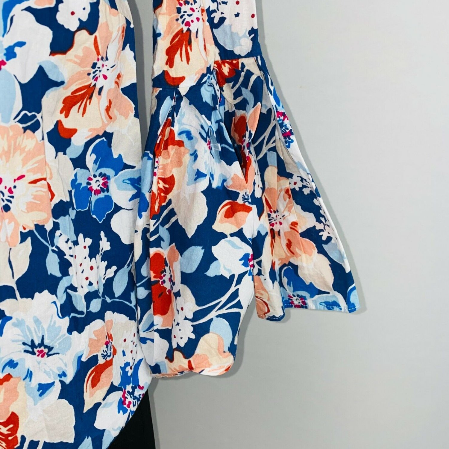 Jane & Delancey Womens XS Colorful Summer Floral Print Top Bell Flare ...
