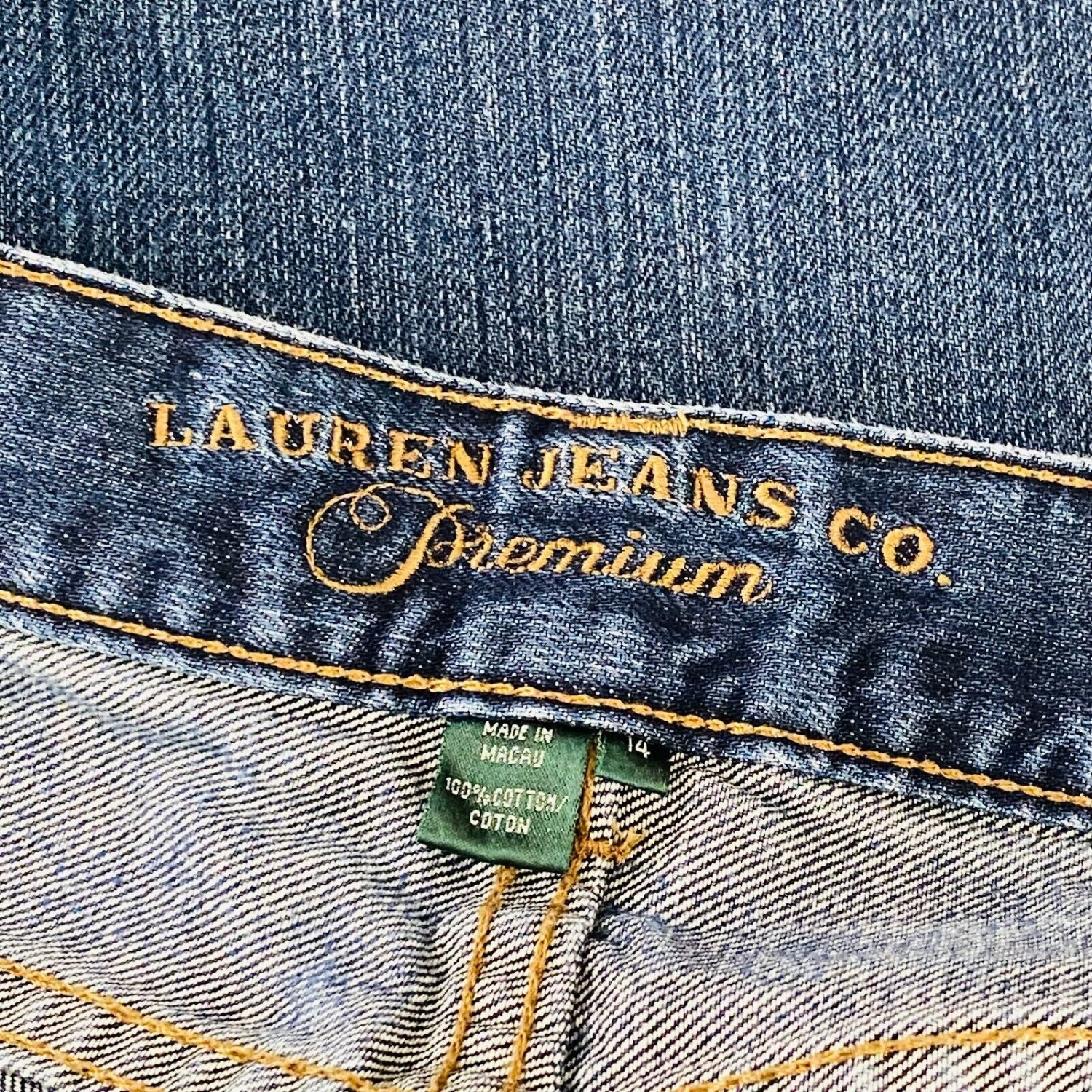 Lauren Jeans Company RLL Ralph Lauren Womens 14 Cotton Jeans