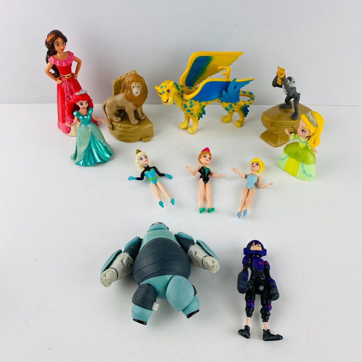 Disney Kids Charactor Toy Lot Big Hero Elena Avalor Leopard Princesses ...