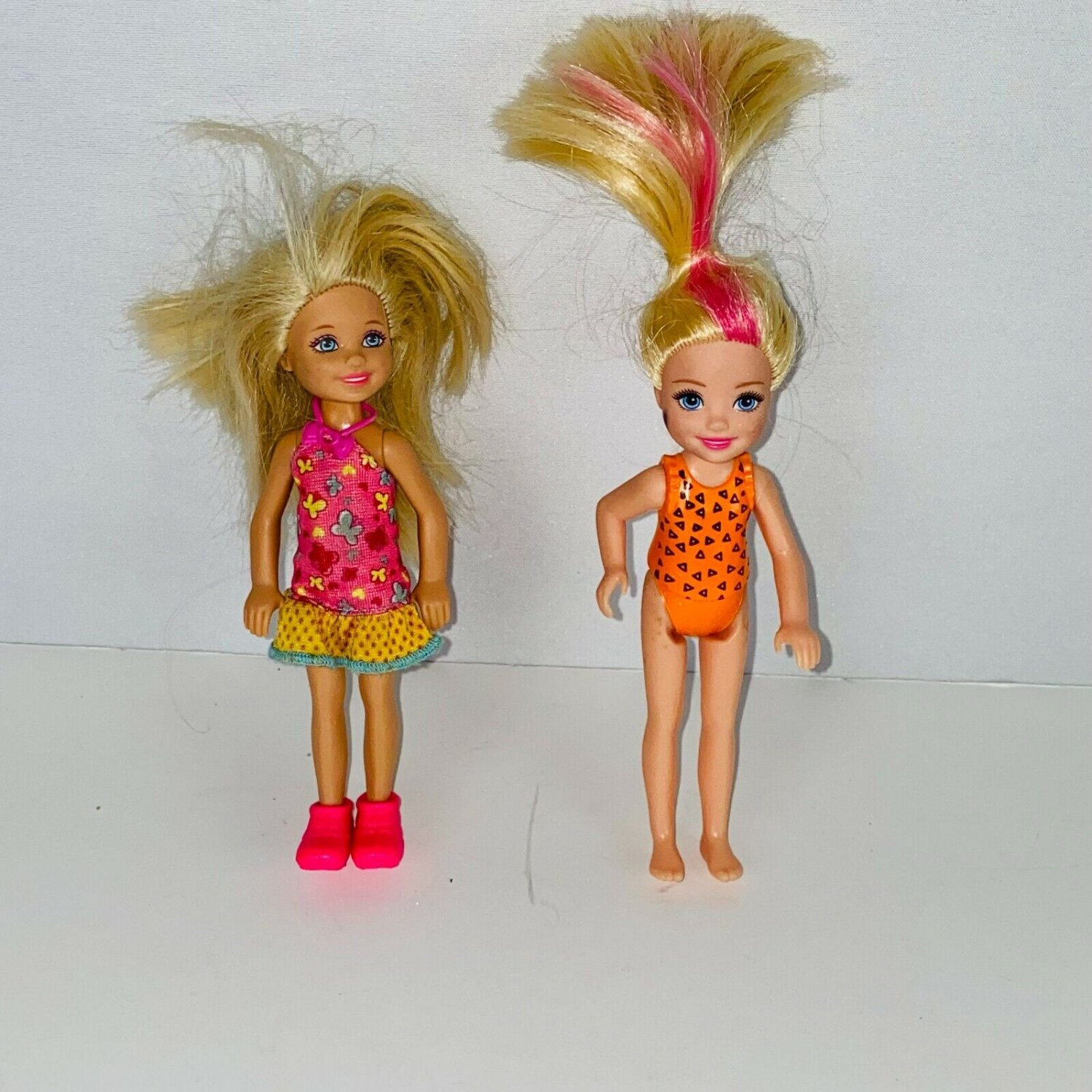 Mattel Lot of 2 Barbie's Sister Kelly Chelsea Toy Dolls 2010 2016