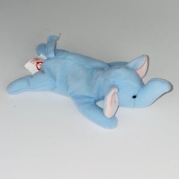 Ty Teenie Beanie Baby McDonalds Blue Peanut the Elephant 1993