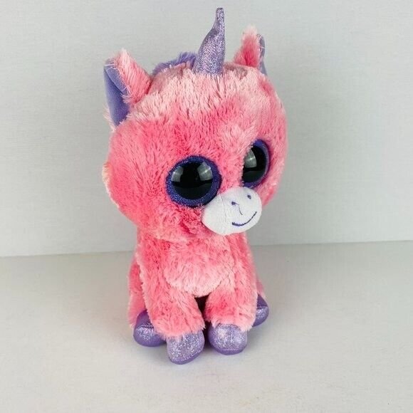 Ty Beanie Boos Magic Unicorn Beanie Stuffed Animal Kids Pretend Play