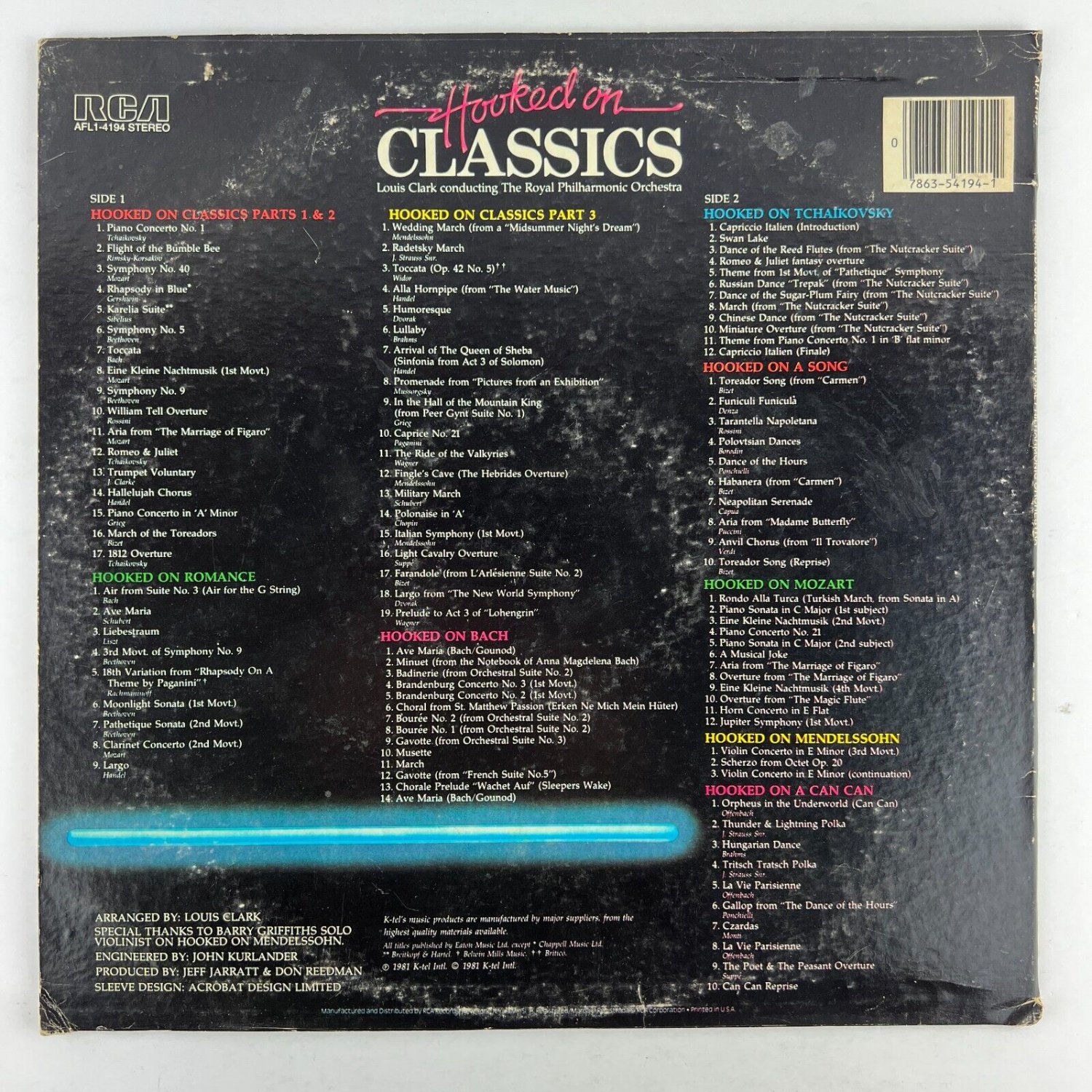 Louis Clark Royal Philharmonic Orchestra – Hooked On Classics Vinyl LP ...