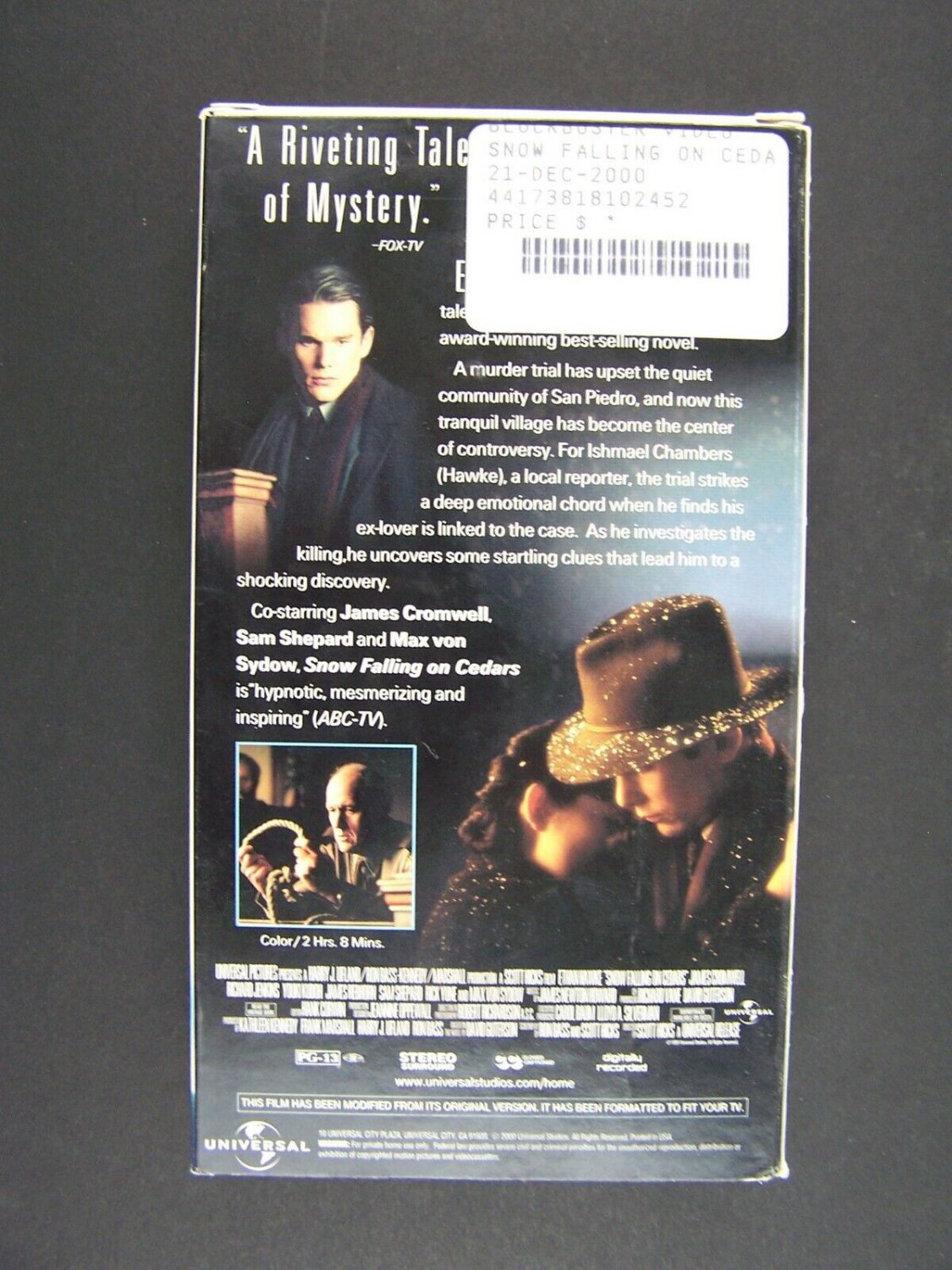 Snow Falling on Cedars VHS Video Tape