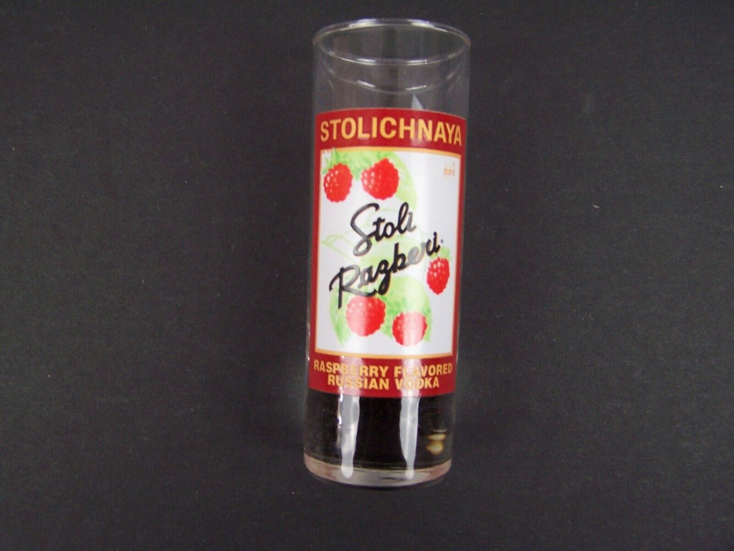 Stolichnaya Raspberry Flavored Russia Russian Vodka 4" Tall Shot Glass