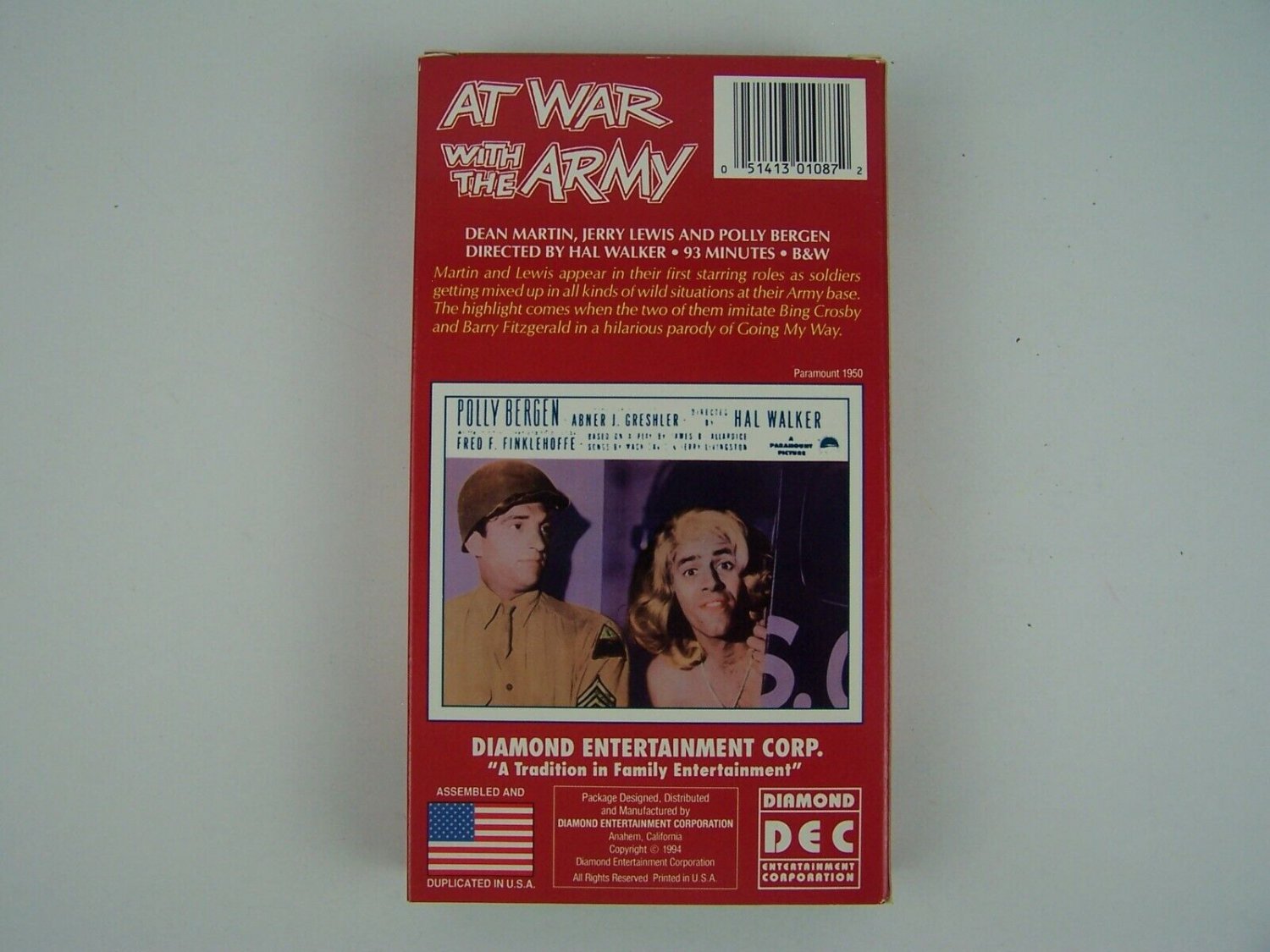 At War with the Army VHS Video Tape Dean Martin, Jerry Lewis