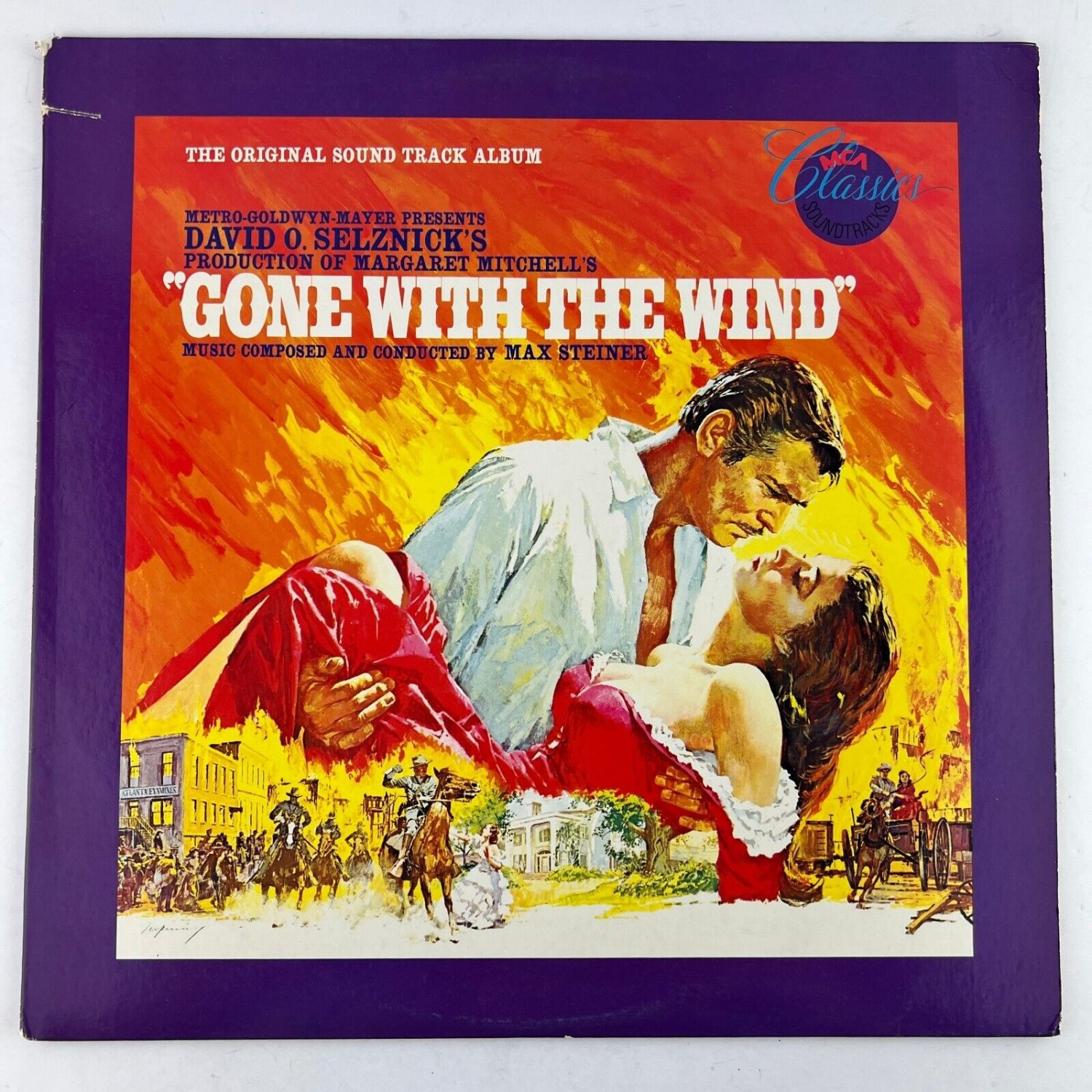 Max Steiner Gone With The Wind Original Sound Track Album Vinyl LP MCA-39063