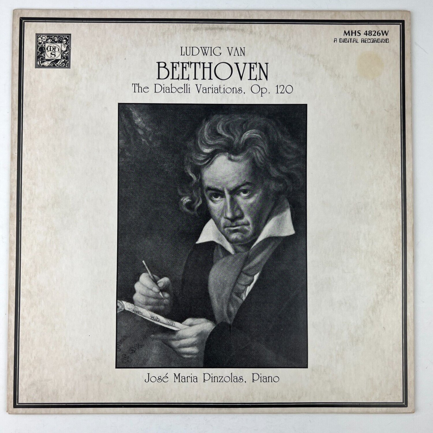 Ludwig van Beethoven Diabelli Variations Op 120 Vinyl LP Record Album MHS 4862W