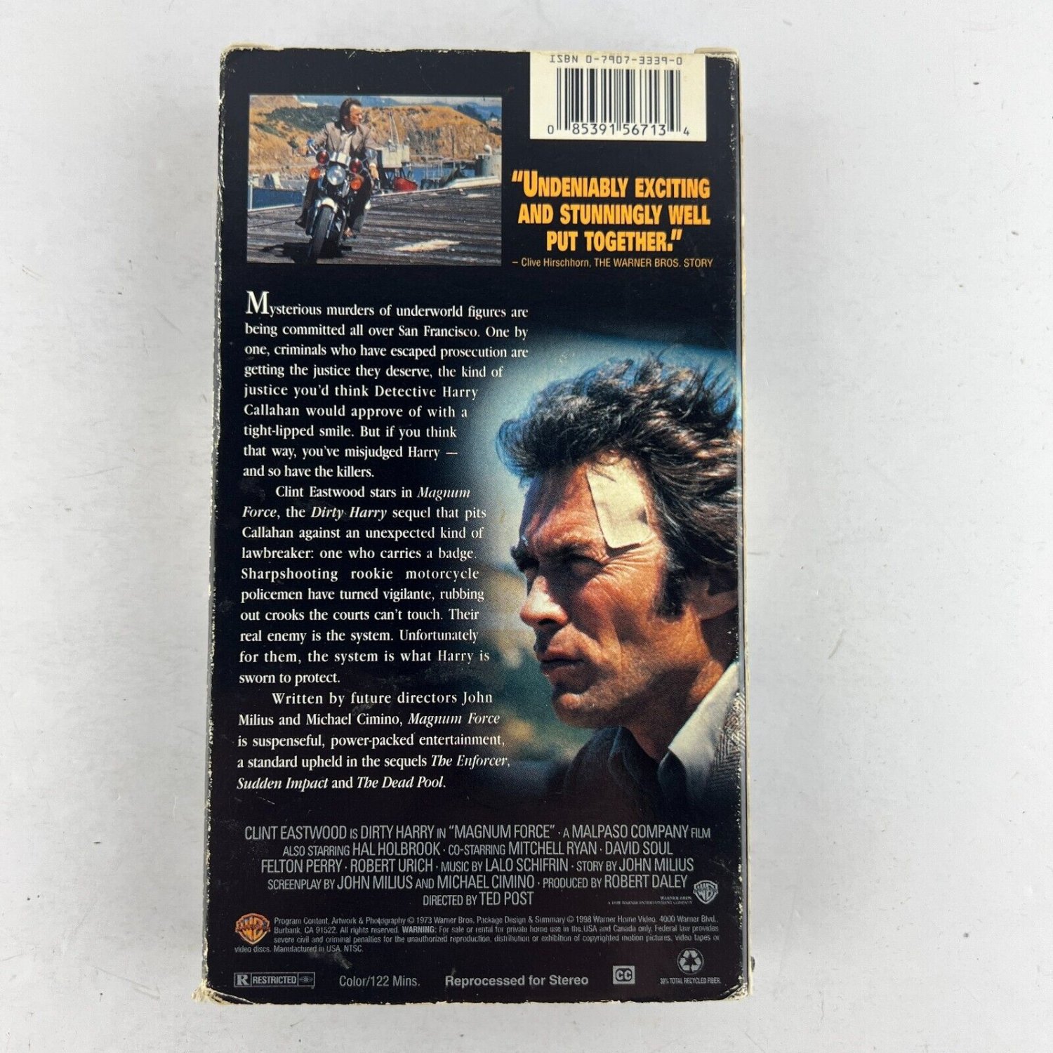Magnum Force VHS Video Tape Clint Eastwood