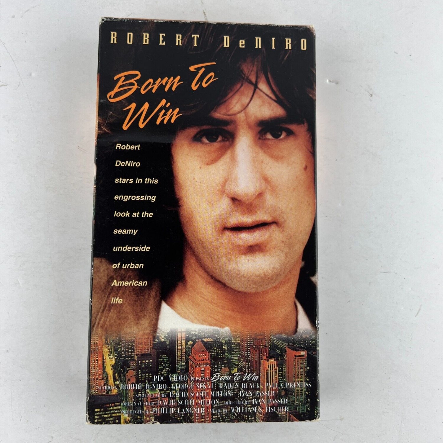 Born to Win VHS Video Tape 1971 Robert De Niro