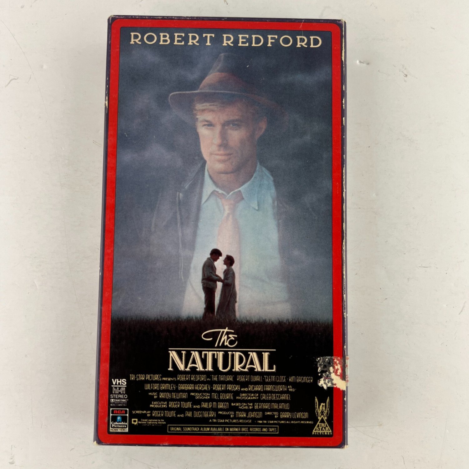 The Natural VHS Robert Redford, Robert Duvall, Kim Basinger