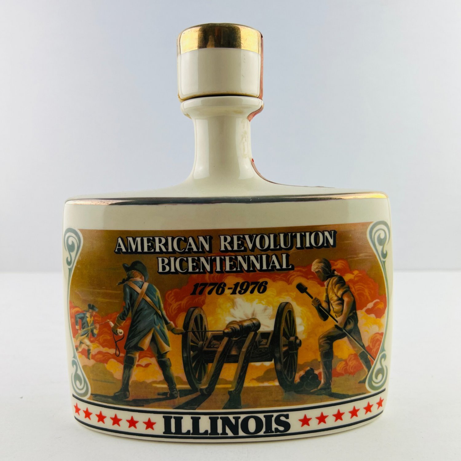 American Revolution Bicentennial 1776-1976 Whiskey Bottle Illinois ...