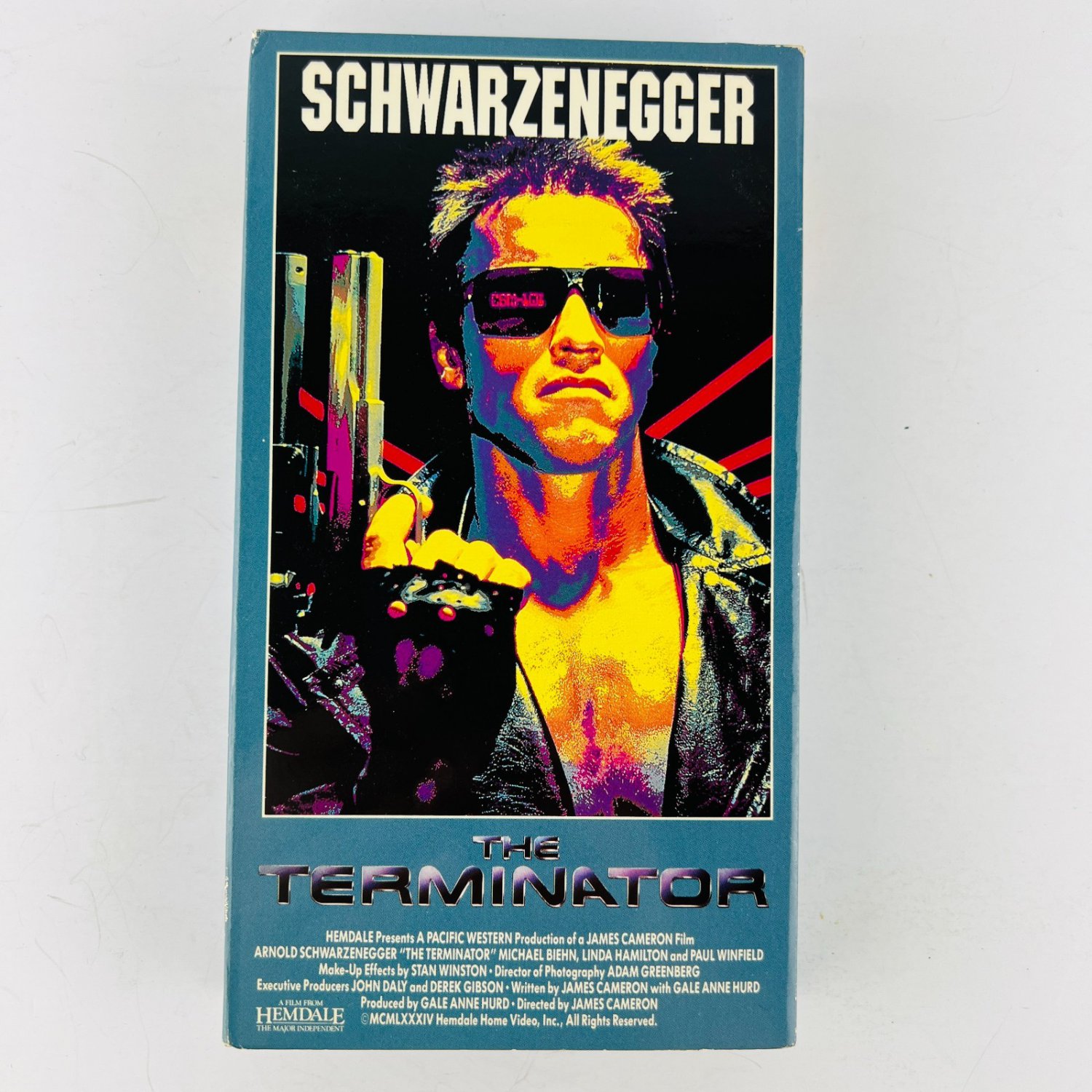 The Terminator VHS Video Tape Arnold Schwarzenegger, Linda Hamilton