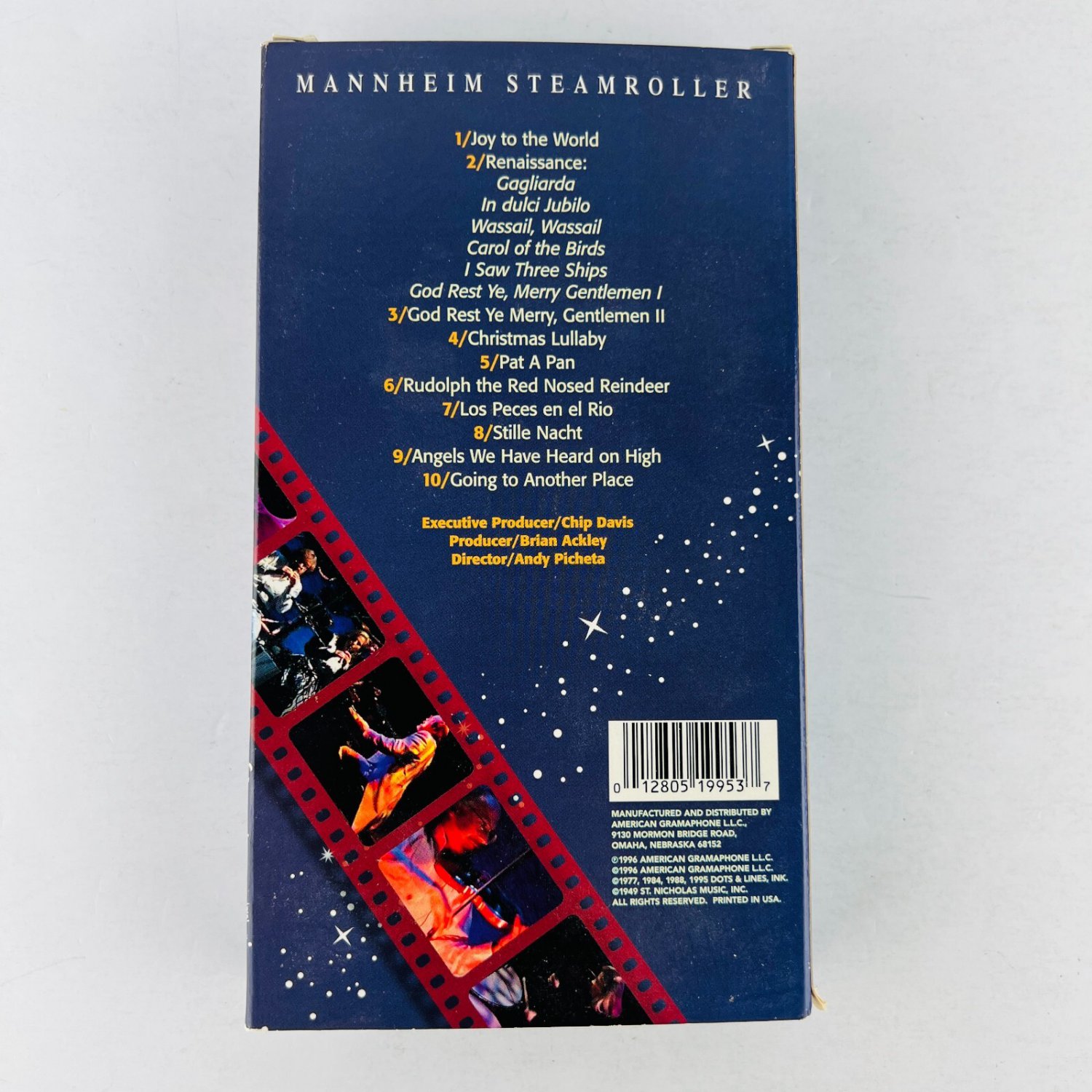 Mannheim Steamroller - Christmas Concert by Chip Davis VHS Video Tape
