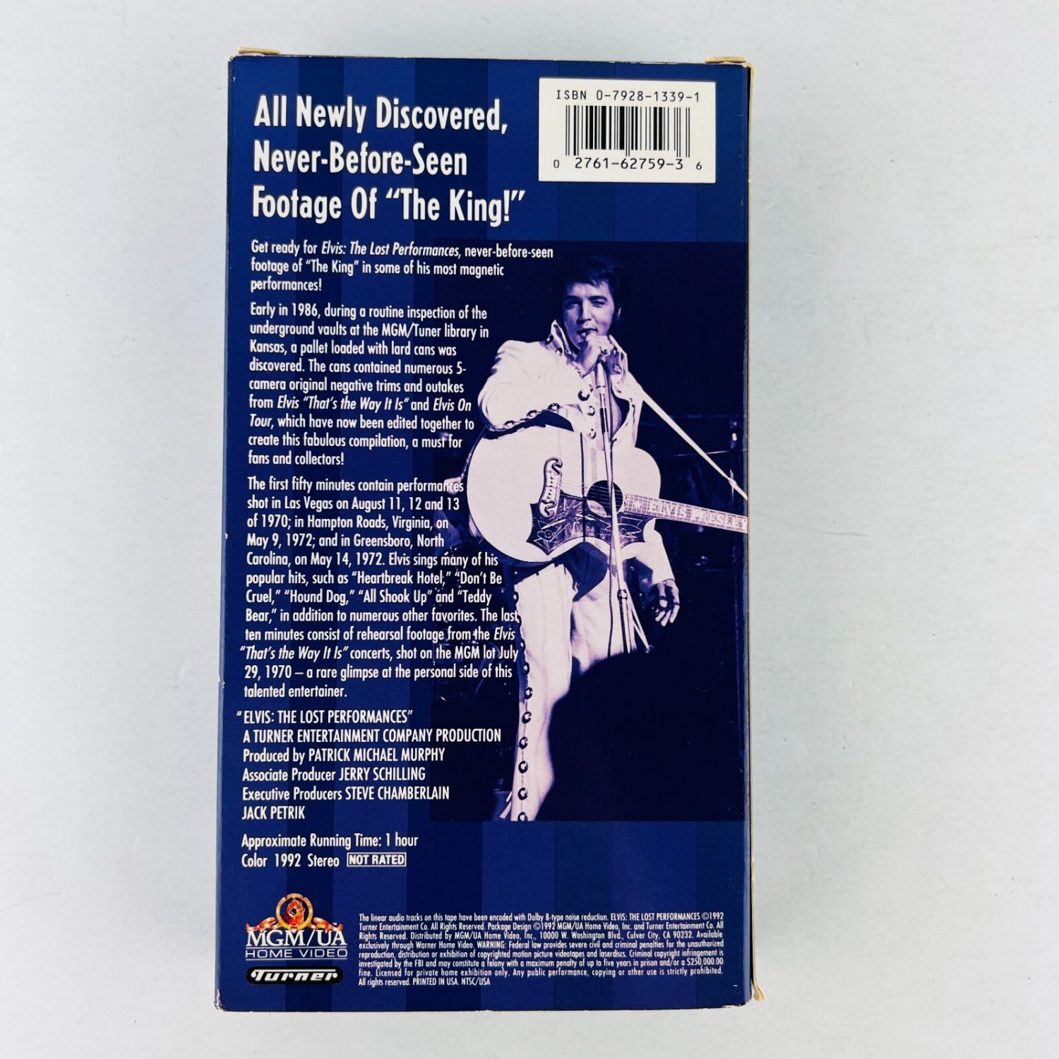 Elvis Presley - The Lost Performances VHS Video Tape