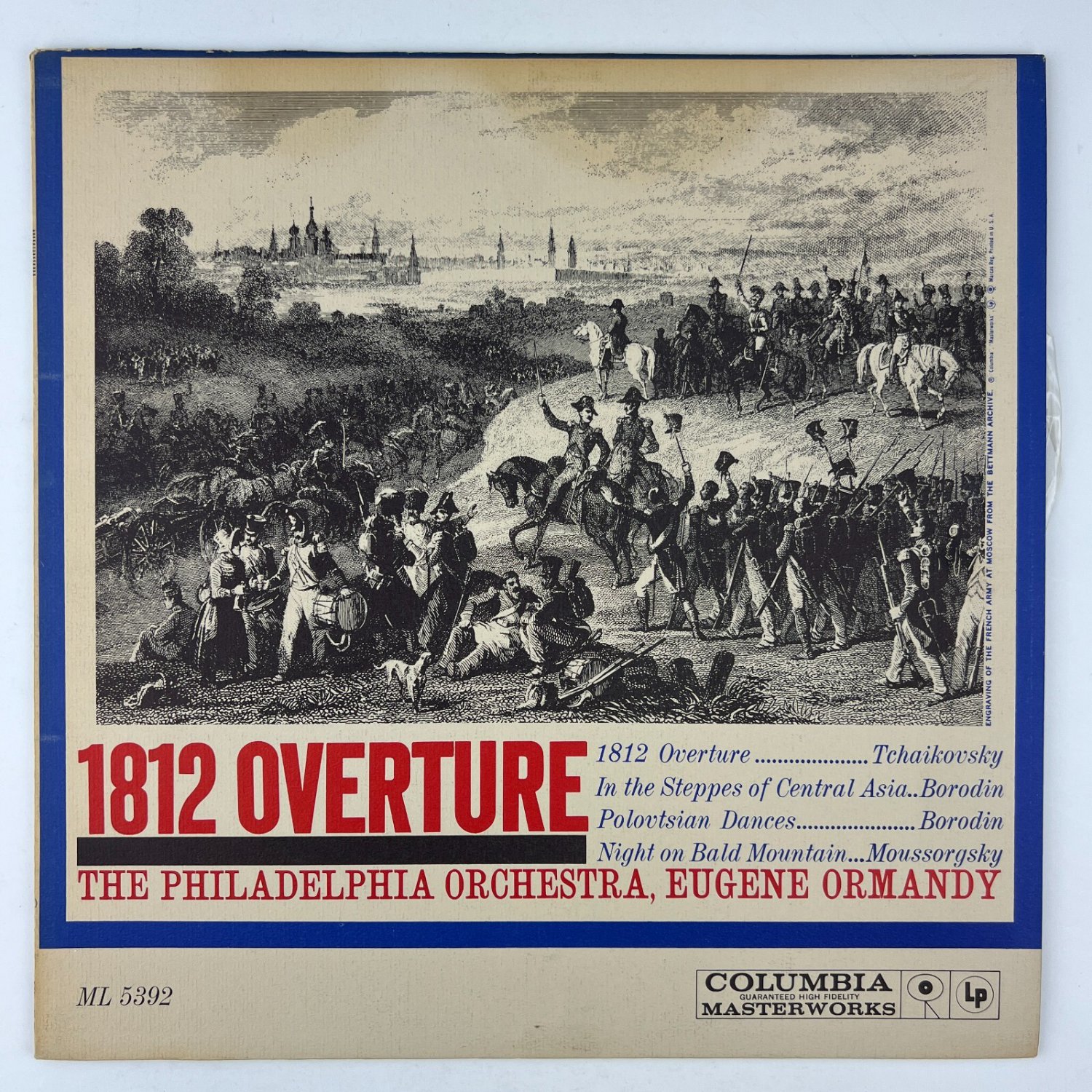 Tchaikovsky Borodin Mussorgsky Ormandy 1812 Overture Vinyl LP Album ...