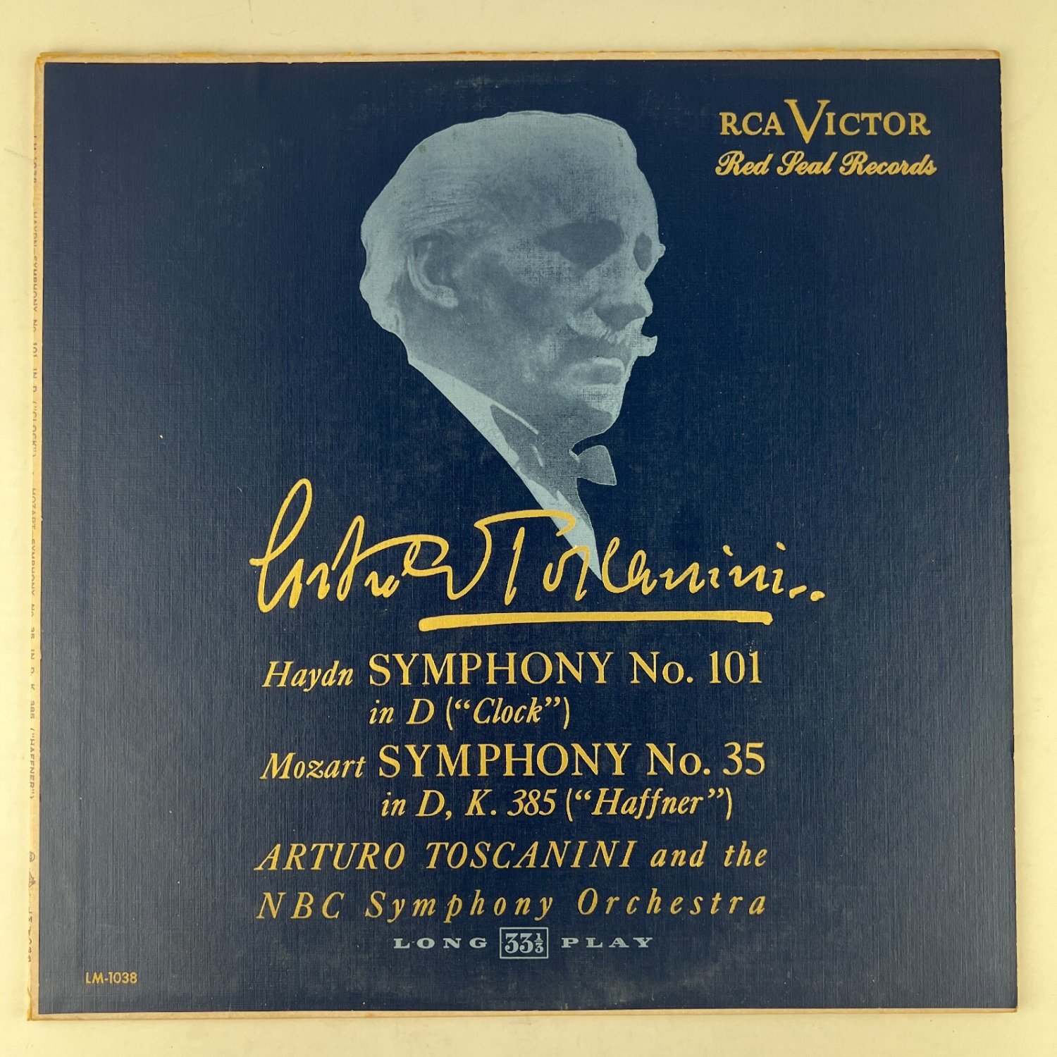 Toscanini Haydn / Mozart Clock / Haffner Vinyl LP Record Album MONO LM-1038