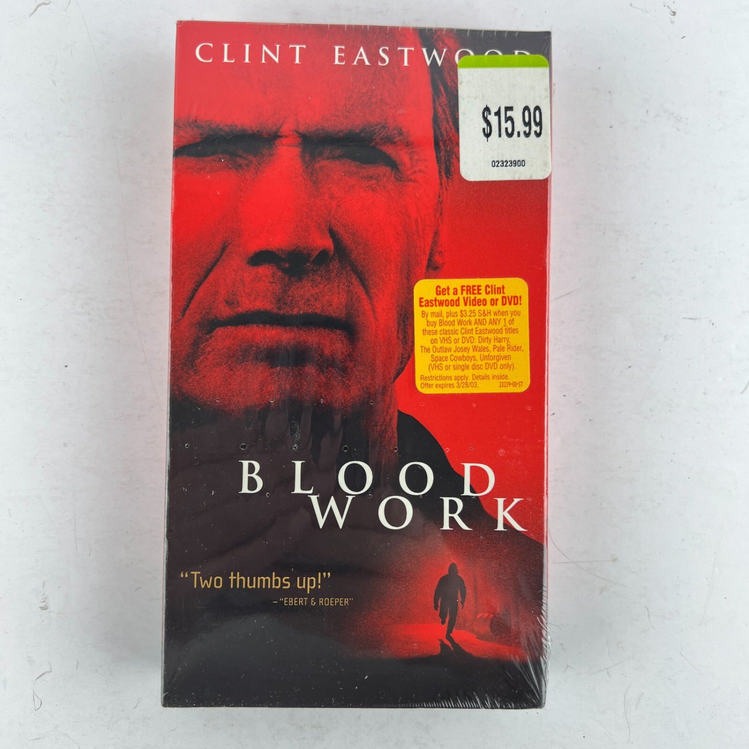 Blood Work VHS Video Tape Clint Eastwood New Sealed