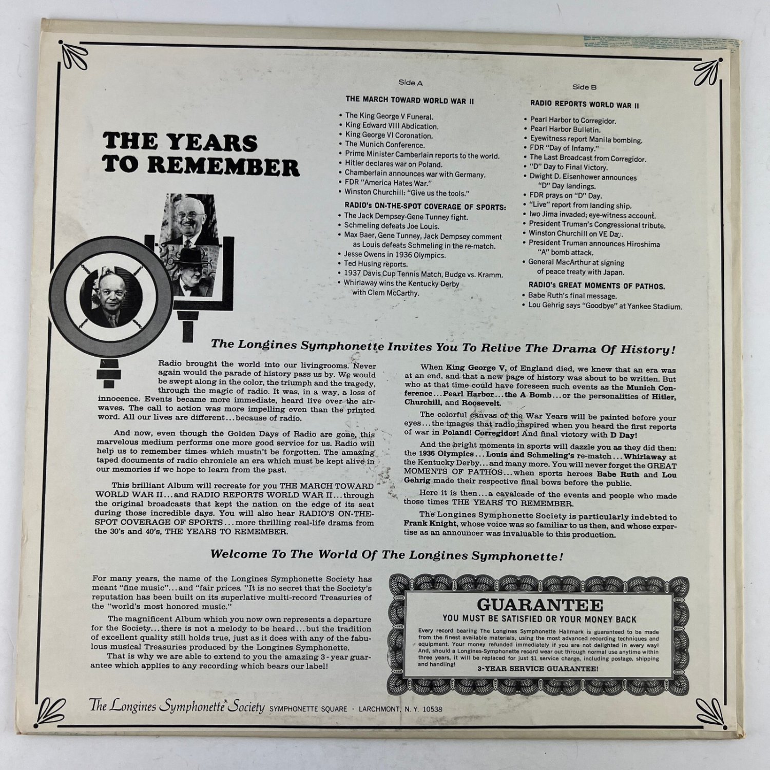 Frank Knight – The Years To Remember... Vinyl LP Record Album SY-5185