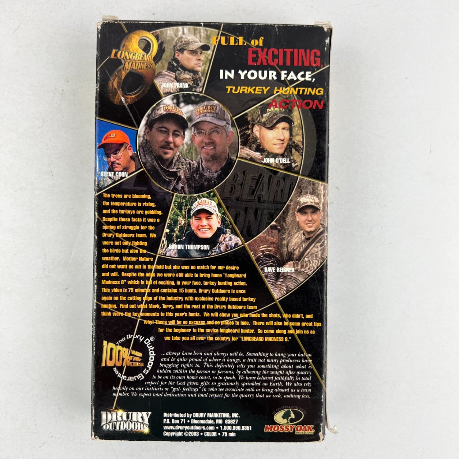 Drury Outdoors Longbeard Madness 8 Turkey Hunting VHS Video Tape
