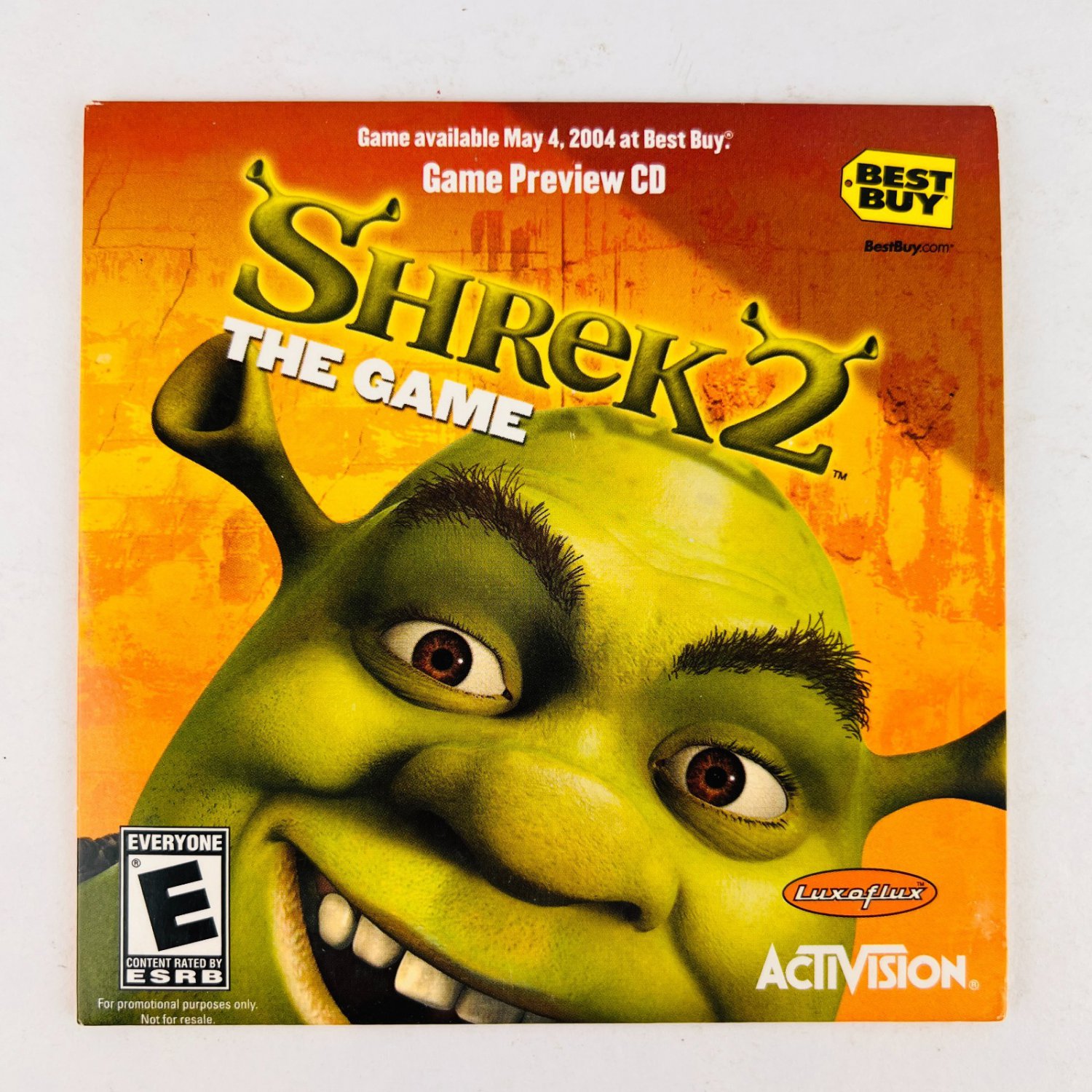 Shrek 2 Best Buy Game Preview PC CD Game PROMO DEMO Software Activision