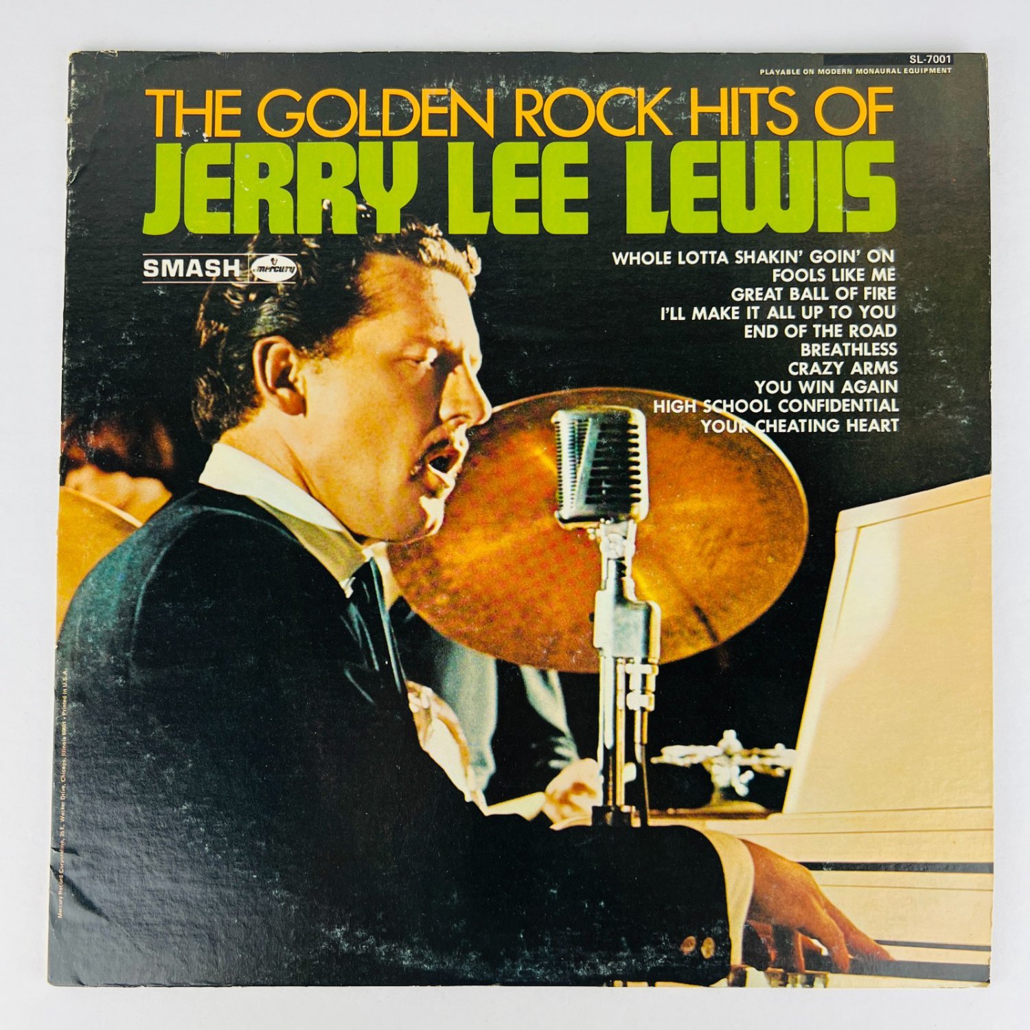 The Golden Rock Hits Of Jerry Lee Lewis Vinyl LP Record Album SL-7001