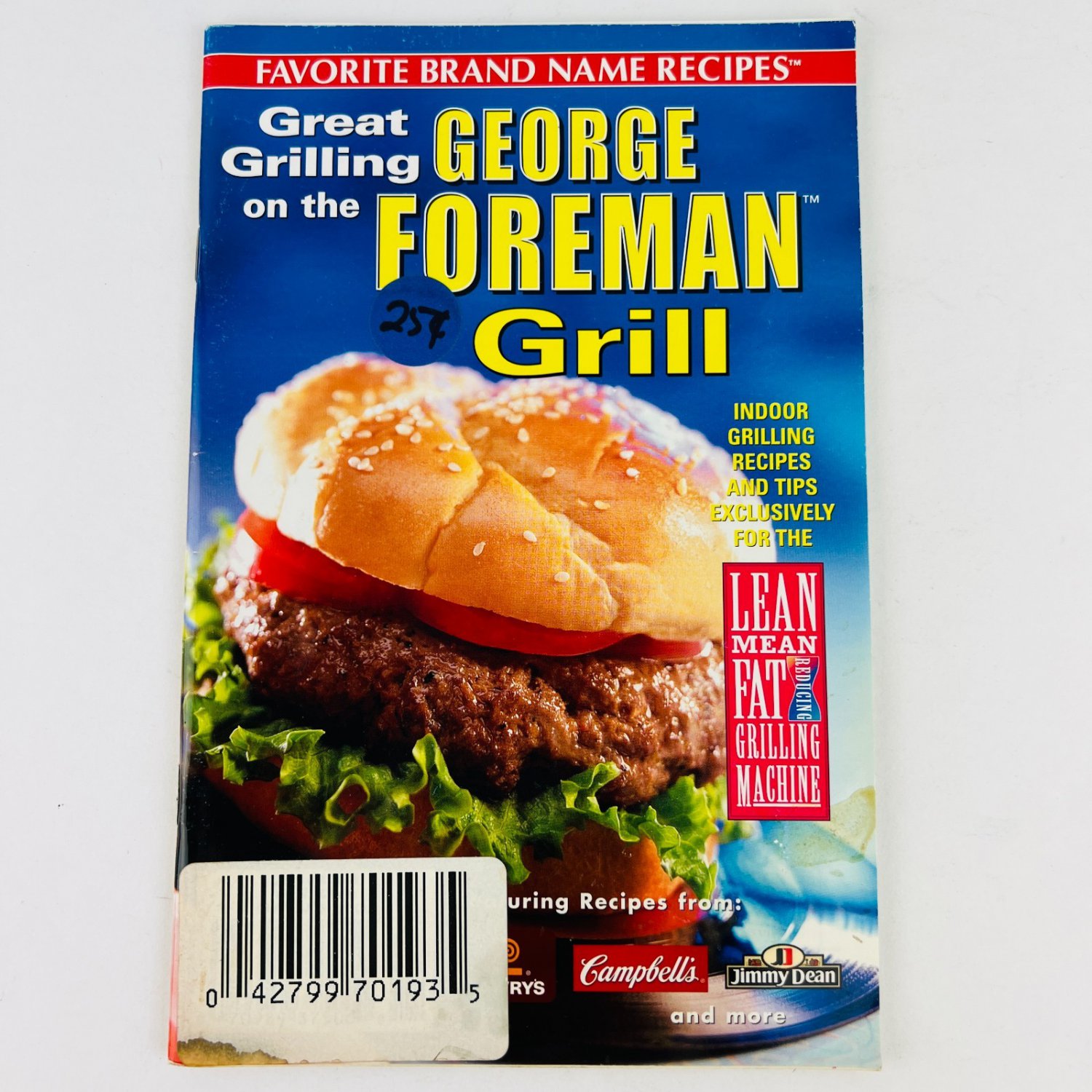 George Foreman Great Grilling Recipe Cookbook Booklet Book 2002