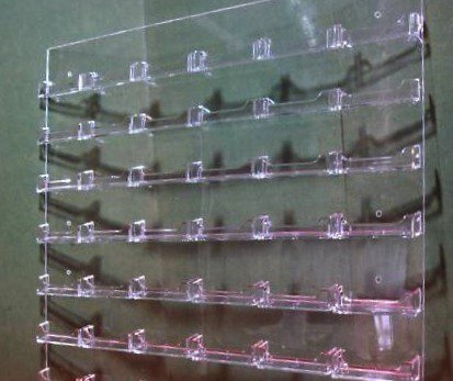 Clear Acrylic Wall Mount Business Card Holder 48 cards