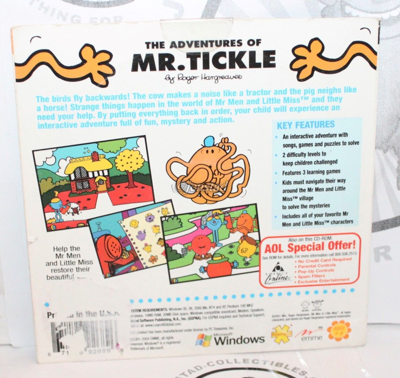 2 LOT THE ADVENTURES OF LITTLE MISS SCATTERBRAIN & MR TICKLE PC CD-ROM ...