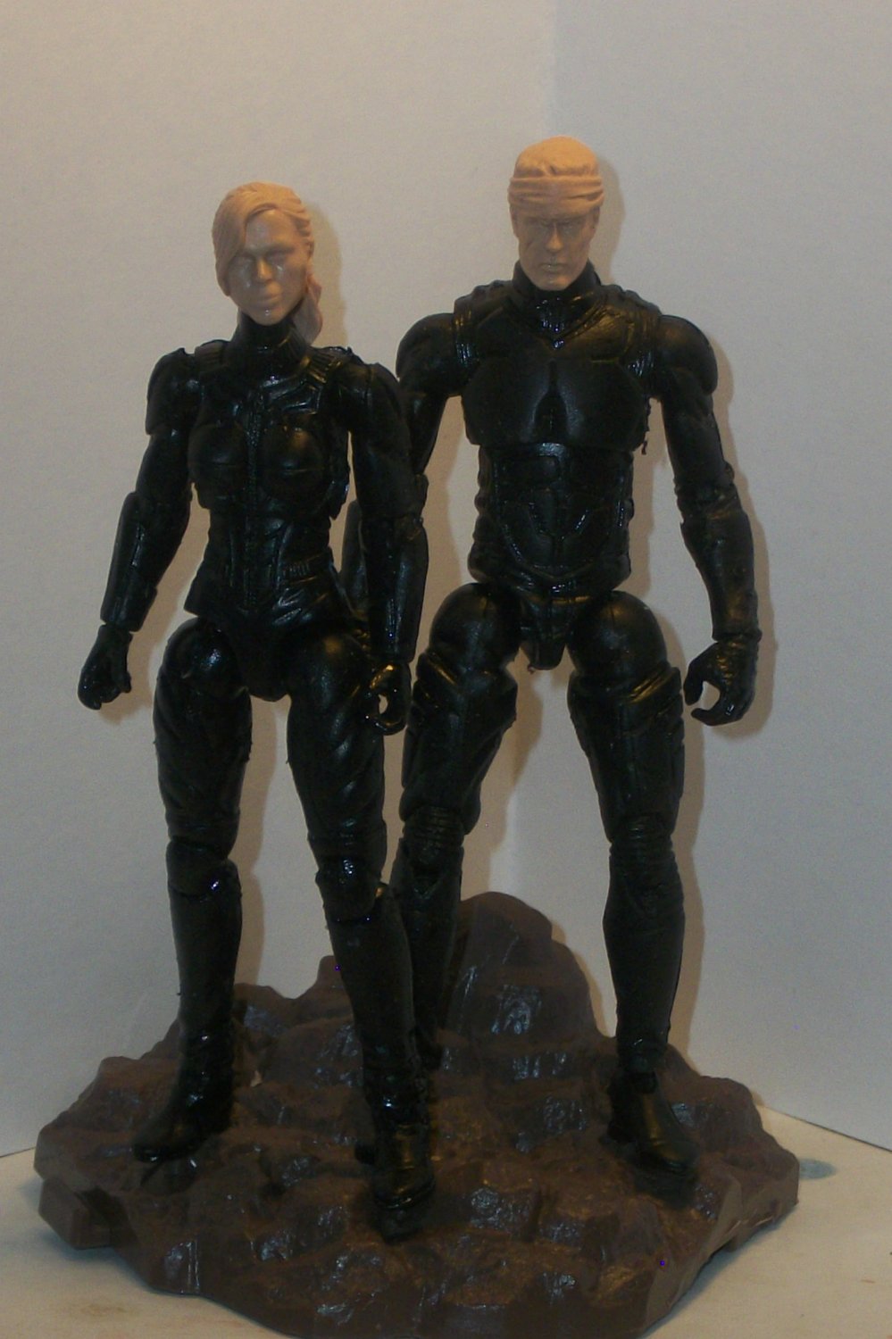 Armored Male, and Female Army builder set