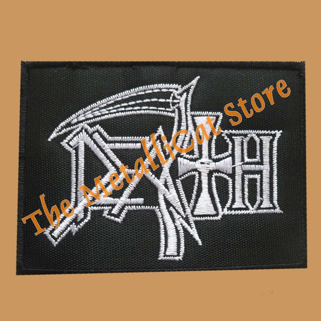 DEATH Band Logo SMALL EMBROIDERED PATCH CD BLACK METAL