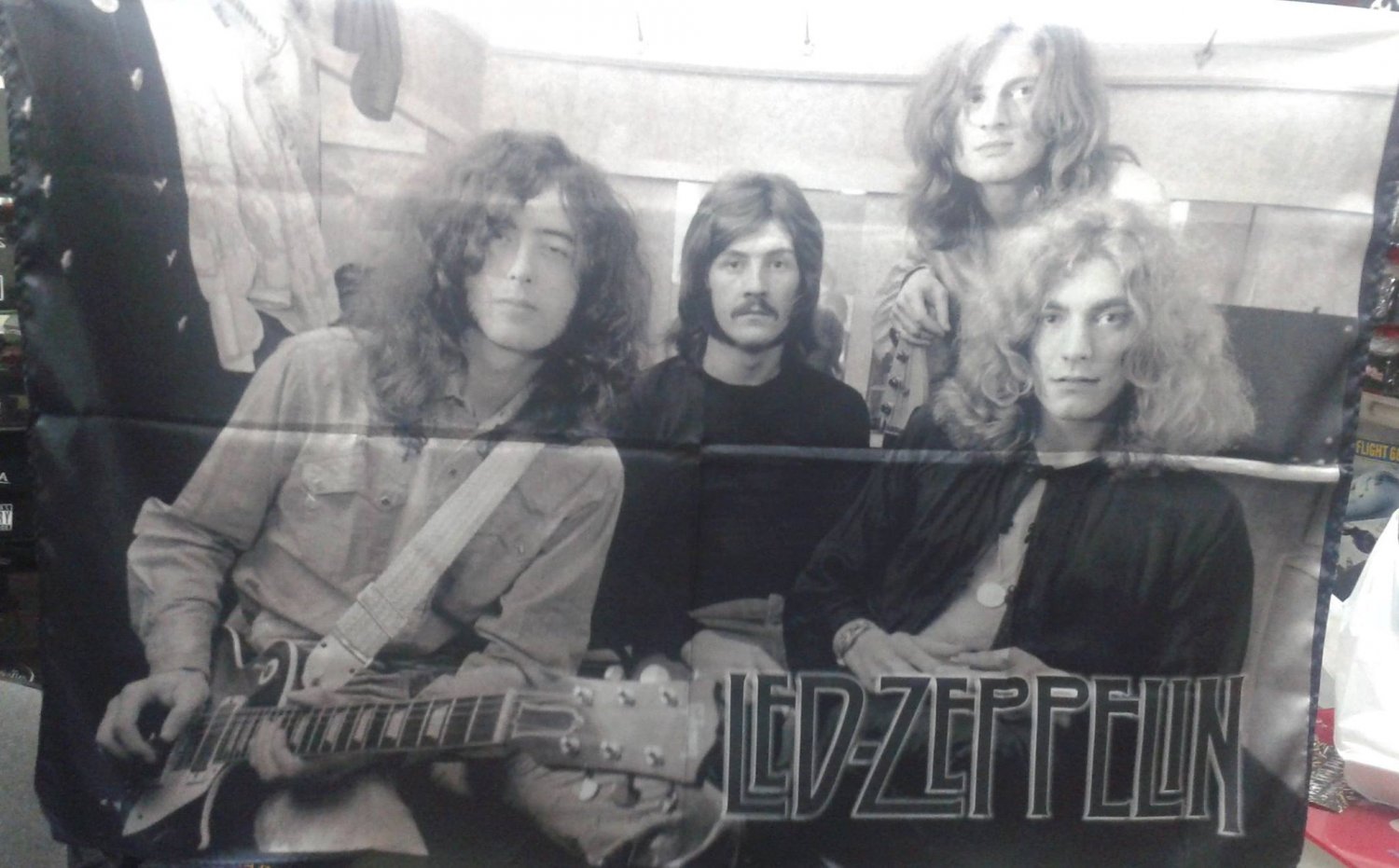 LED ZEPPELIN Band Plant Page FLAG CLOTH POSTER WALL TAPESTRY BANNER CD Rock