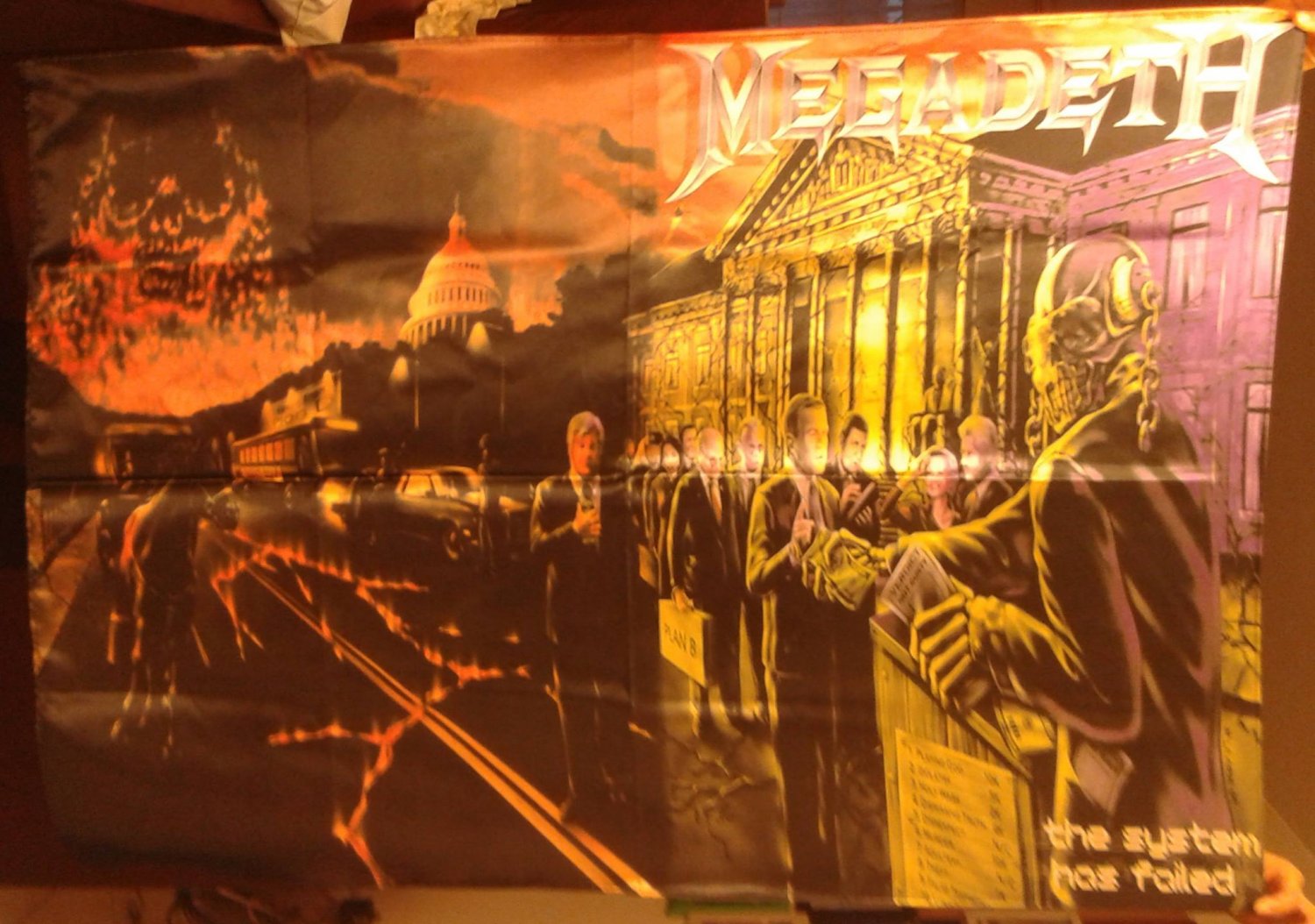 MEGADETH The System has Failed FLAG CLOTH POSTER WALL TAPESTRY BANNER ...