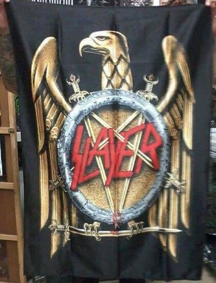 SLAYER Decade of Aggression FLAG CLOTH POSTER TAPESTRY BANNER CD Thrash ...