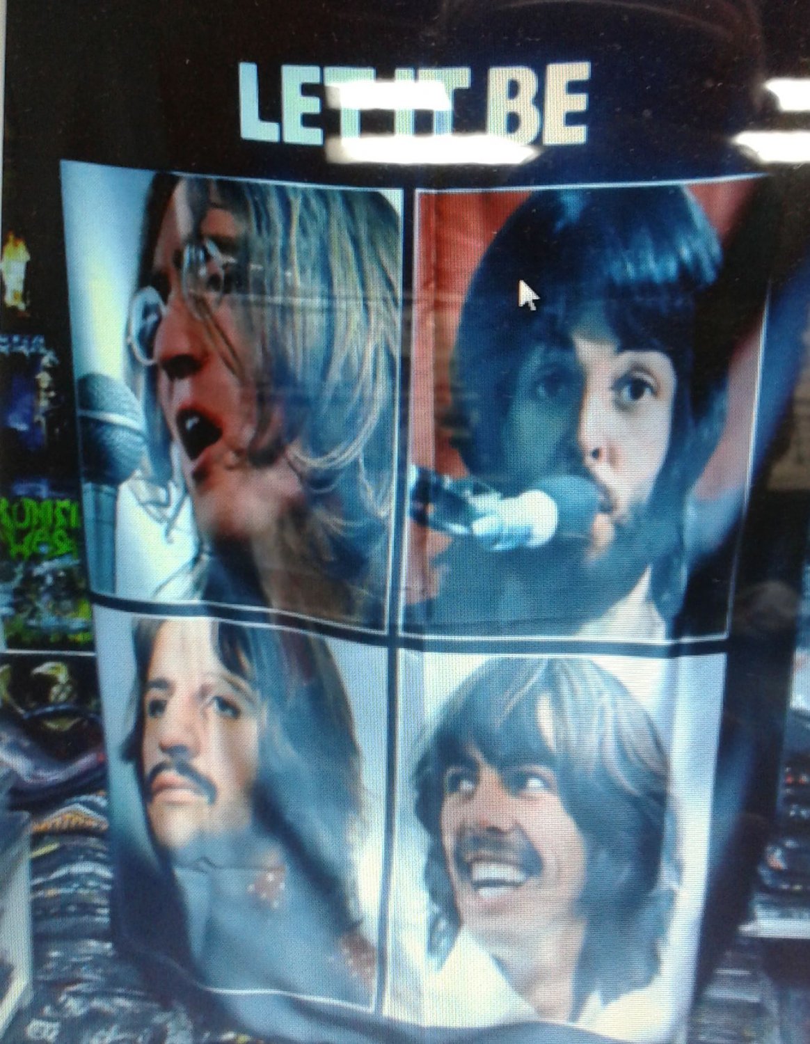 THE BEATLES Let It Be FLAG CLOTH POSTER WALL TAPESTRY BANNER CD LP