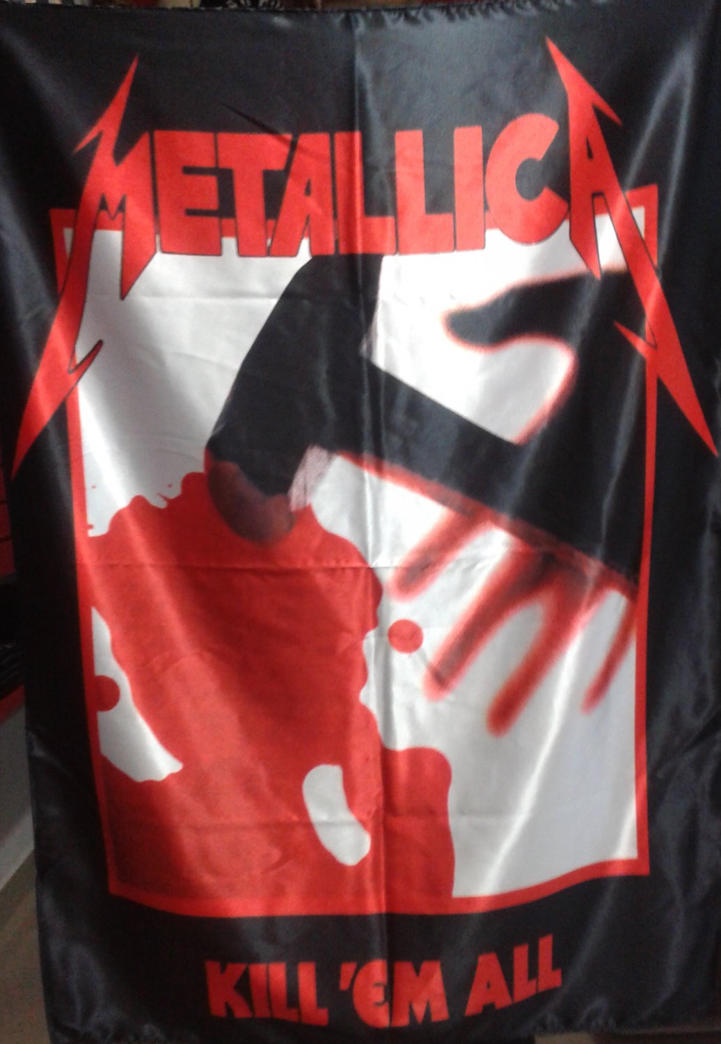 METALLICA Kill'em All FLAG CLOTH POSTER WALL TAPESTRY BANNER CD Thrash