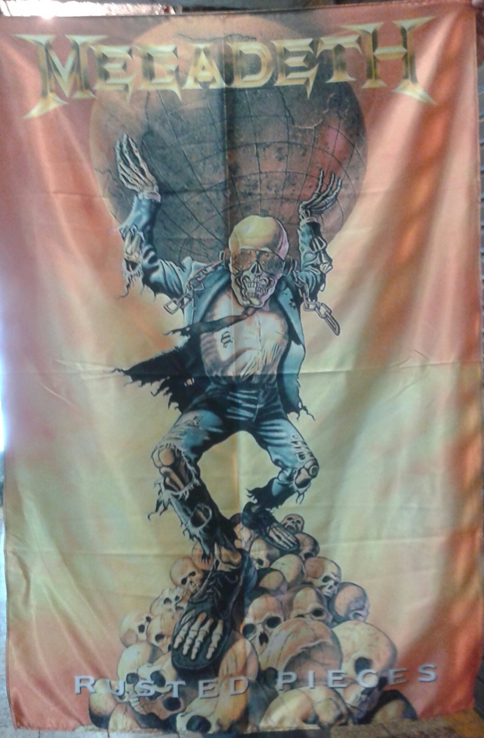 MEGADETH Rusted Pieces FLAG CLOTH POSTER WALL TAPESTRY CD LP Thrash Metal