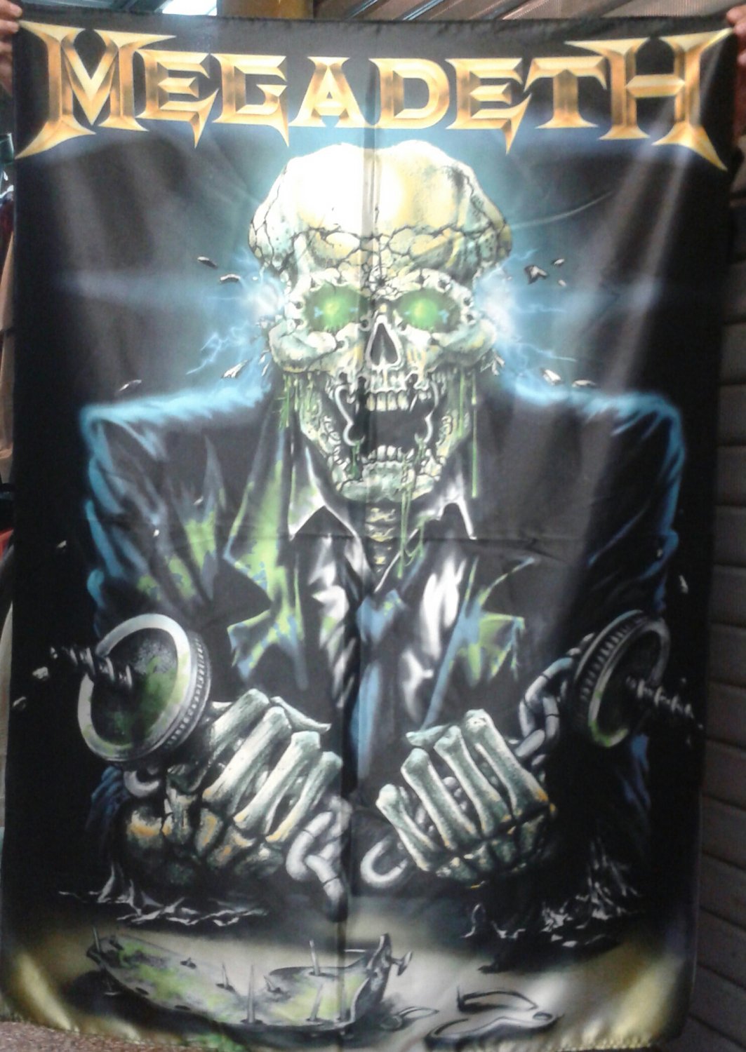 MEGADETH One Thing FLAG CLOTH POSTER WALL TAPESTRY CD LP Thrash Metal