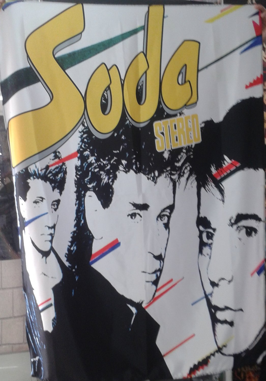 SODA STEREO First LP FLAG CLOTH POSTER TAPESTRY BANNER Cerati Zeta ...