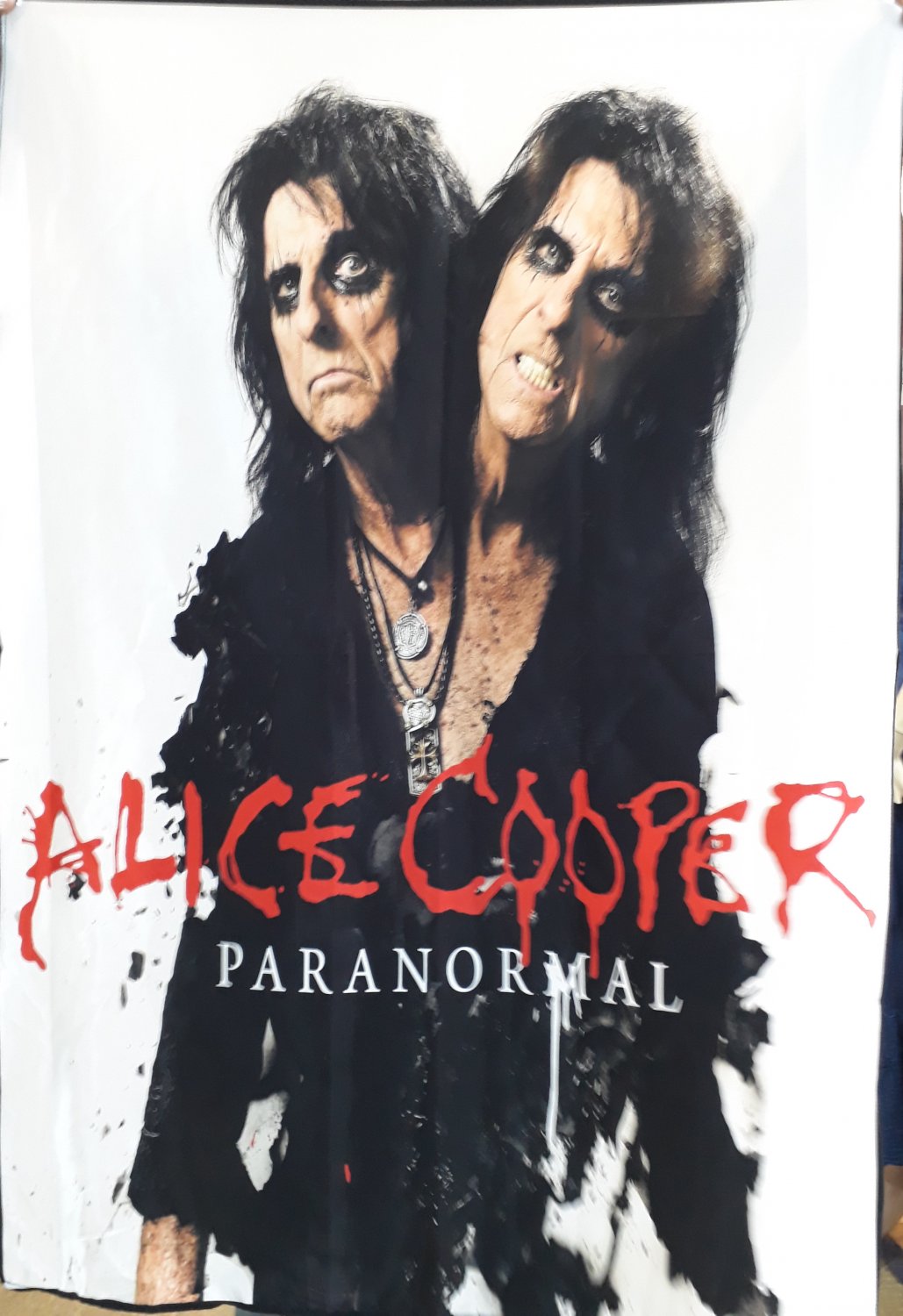 ALICE COOPER Paranormal FLAG CLOTH POSTER WALL TAPESTRY BANNER CD Hard Rock