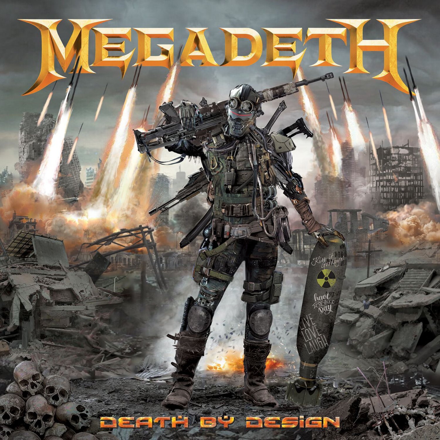 MEGADETH Death by Design FLAG CLOTH POSTER WALL TAPESTRY BANNER CD Thrash