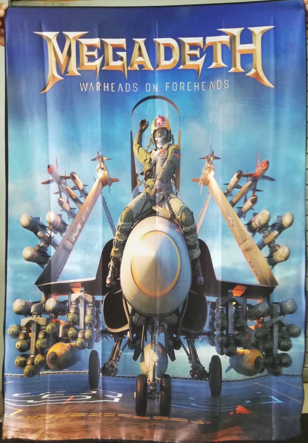 MEGADETH Warheads On Foreheads FLAG CLOTH POSTER WALL TAPESTRY BANNER ...