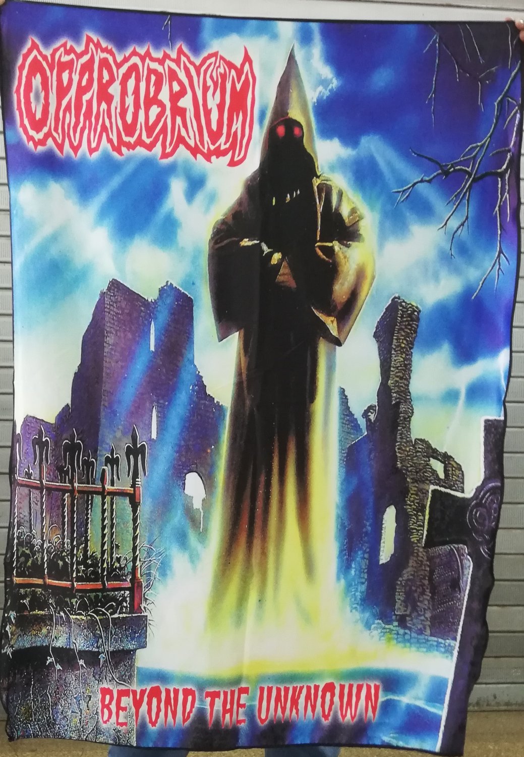 OPPROBRIUM Beyond the Unknown FLAG CLOTH POSTER TAPESTRY Death Metal