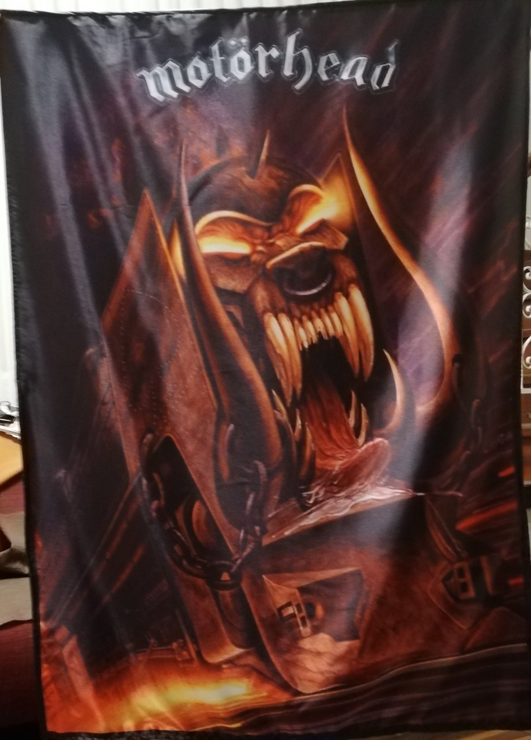 MOTORHEAD Orgasmatron FLAG CLOTH POSTER TAPESTRY BANNER CD Thrash Metal
