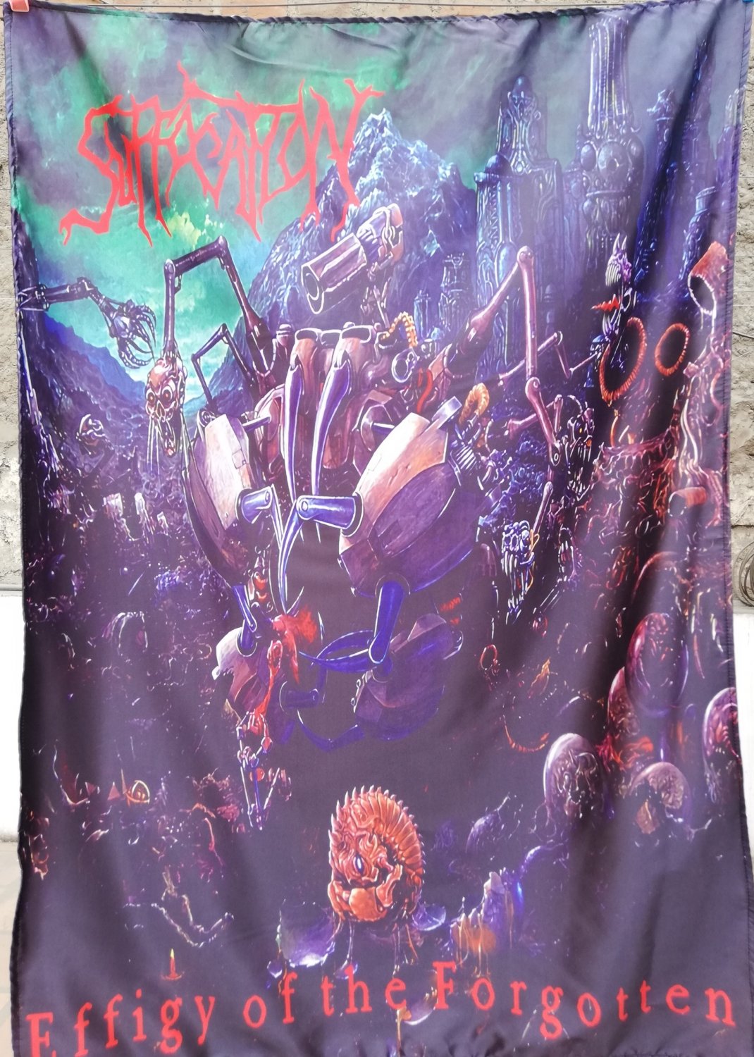 SUFFOCATION Effigy of the Forgotten FLAG CLOTH POSTER TAPESTRY BANNER ...