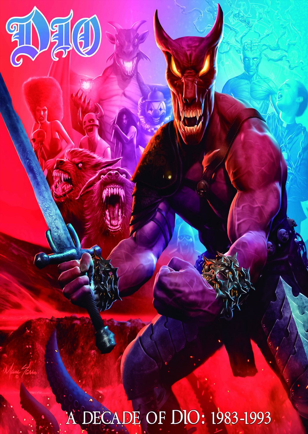 DIO A Decade of Dio: 1983-1993 FLAG CLOTH POSTER WALL TAPESTRY BANNER ...