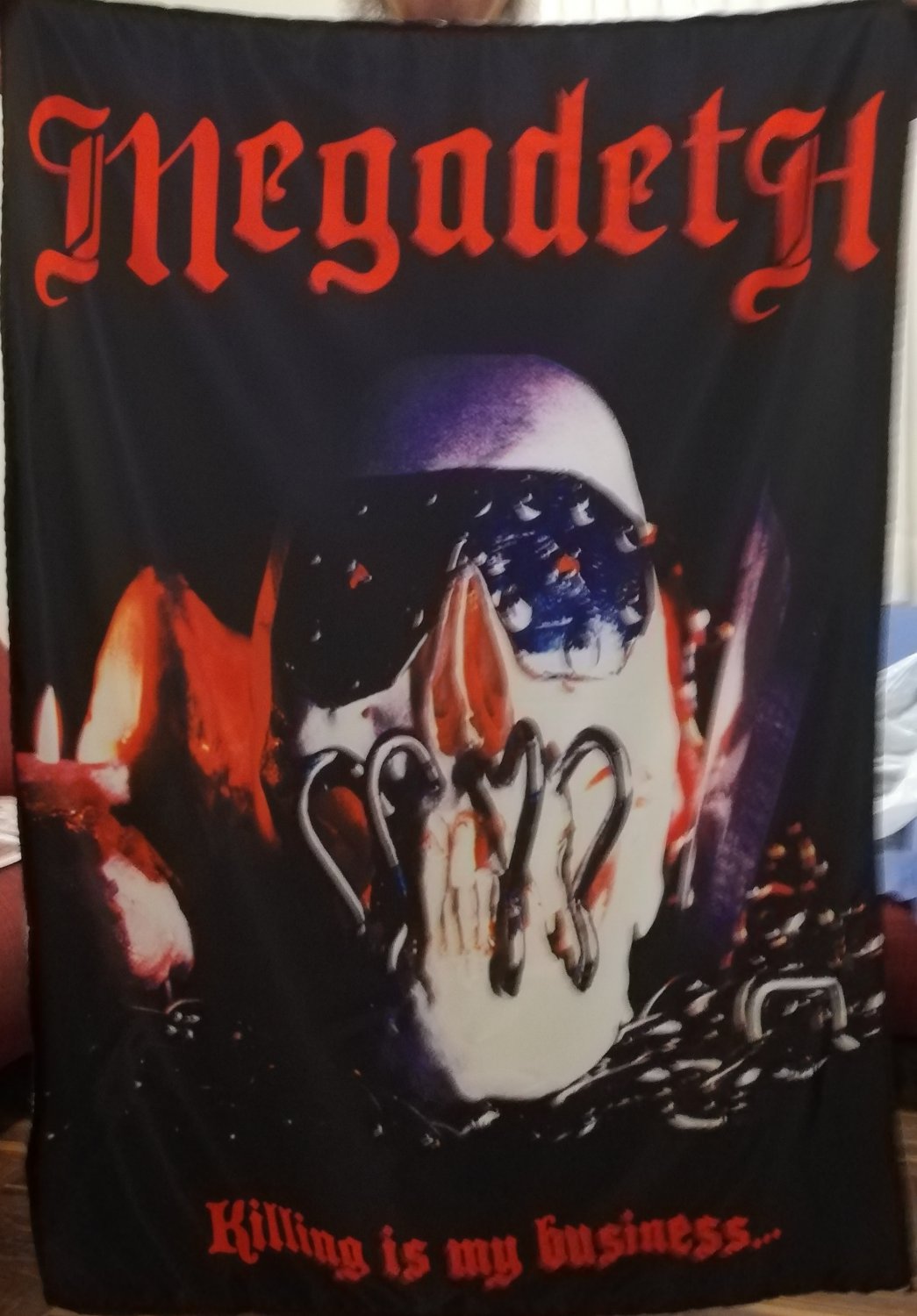 MEGADETH Killing is my Business FLAG CLOTH POSTER WALL TAPESTRY BANNER ...
