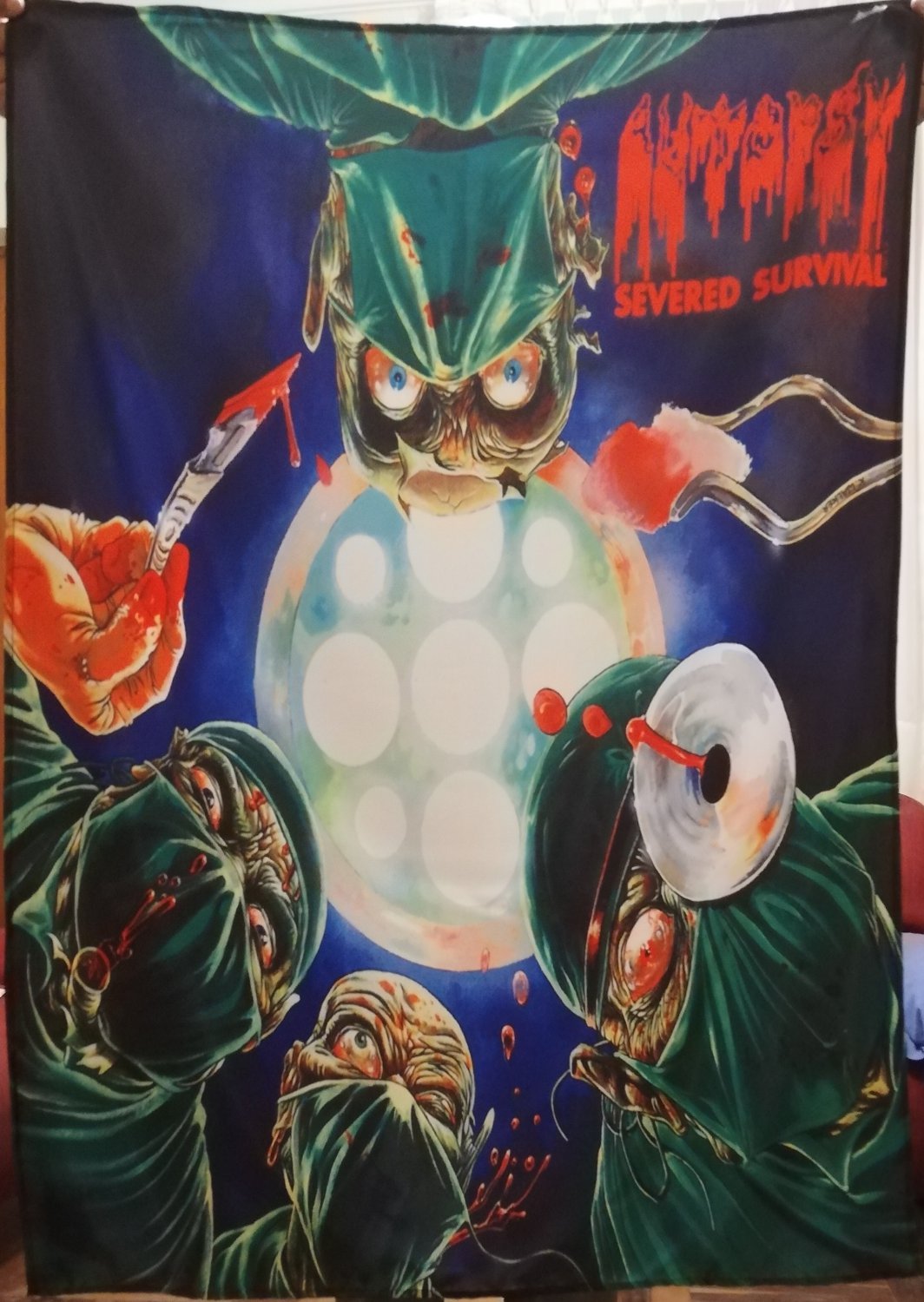 AUTOPSY Severed Survival FLAG CLOTH POSTER TAPESTRY BANNER CD DEATH METAL